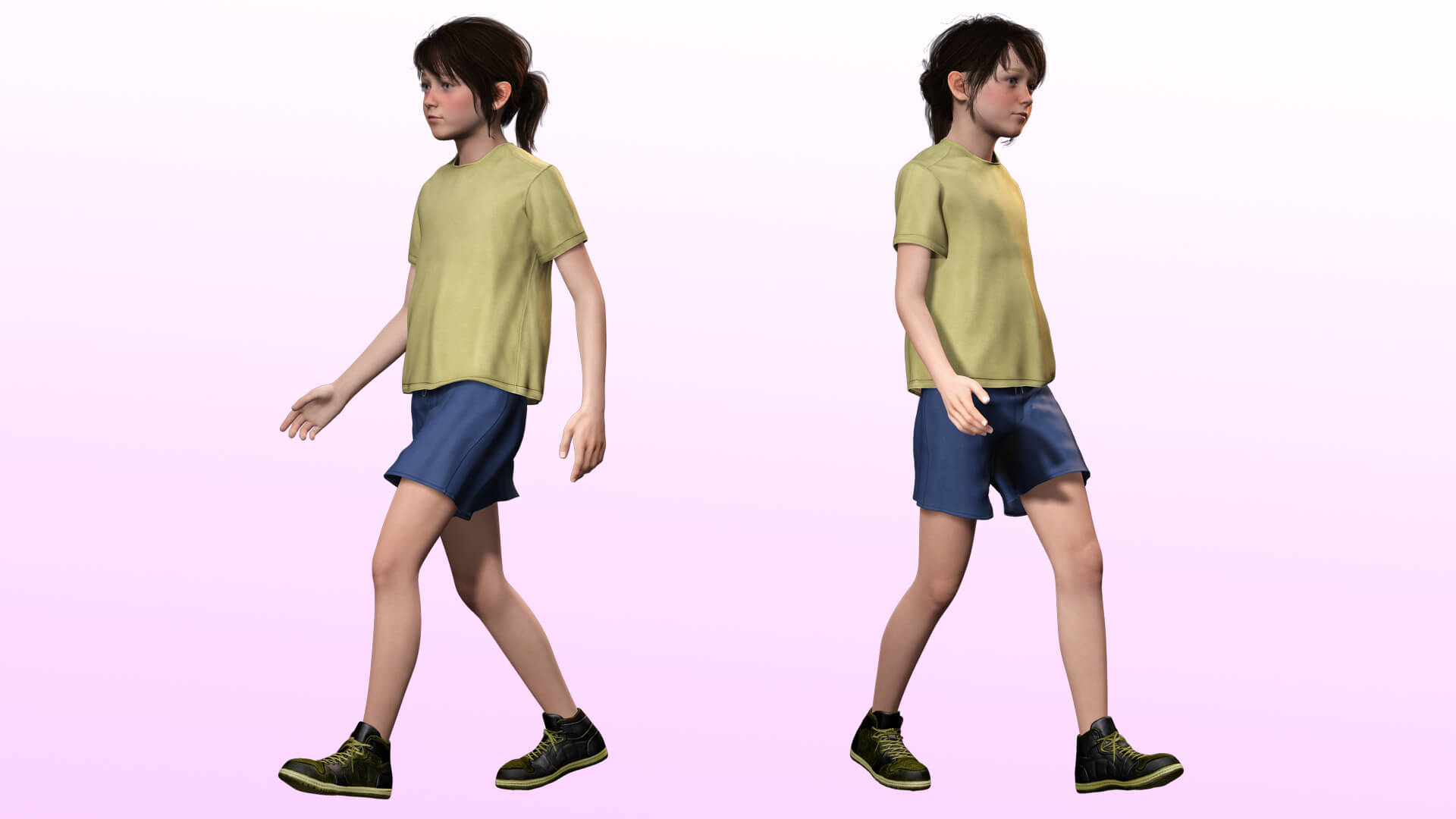 Isabella - Teenager Girl 3D Model by khaloui