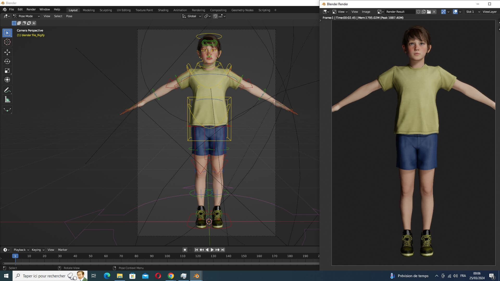 Isabella - Teenager Girl 3D Model by khaloui