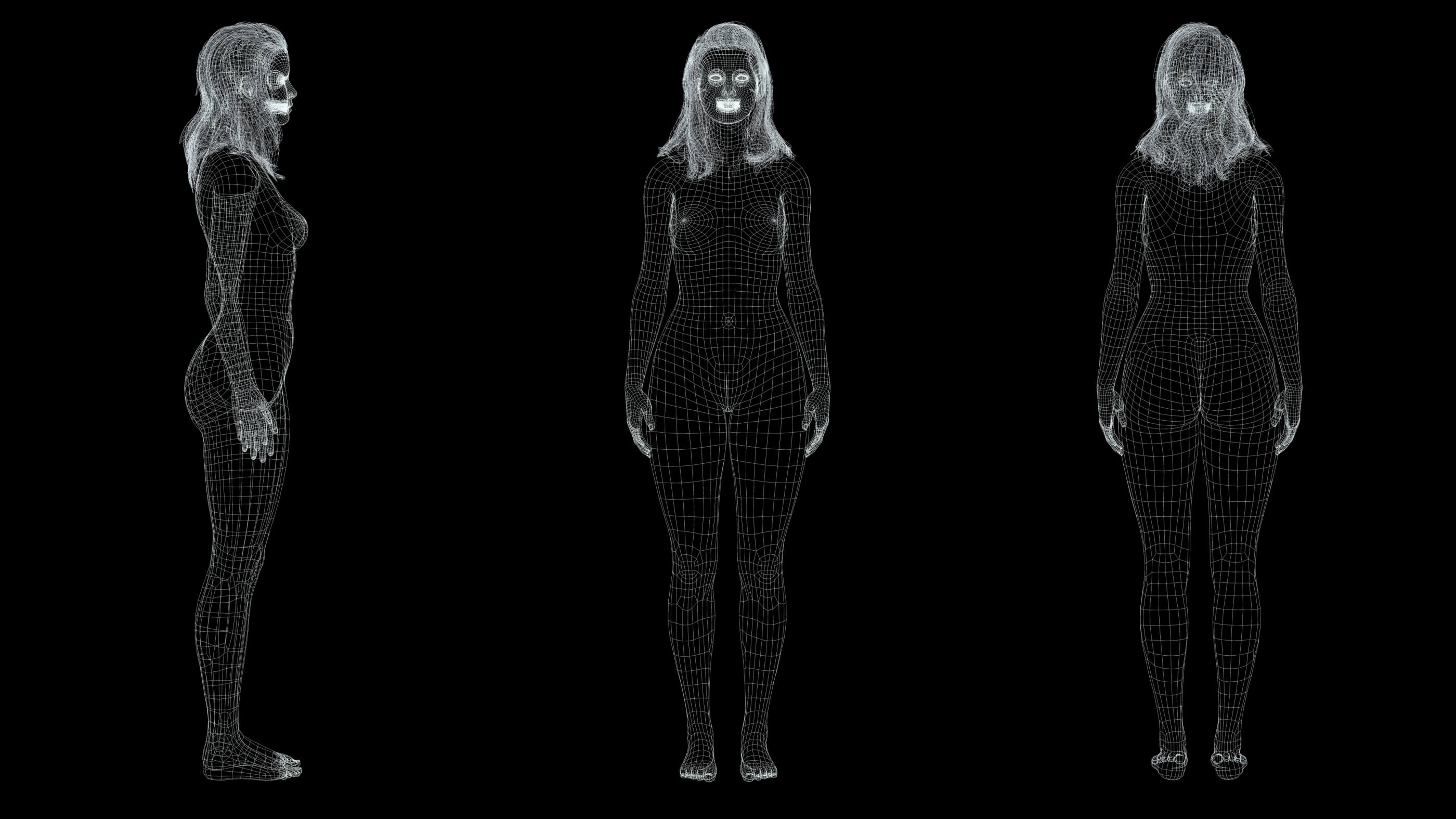 Jennifer Lawrence - 3D Model by khaloui