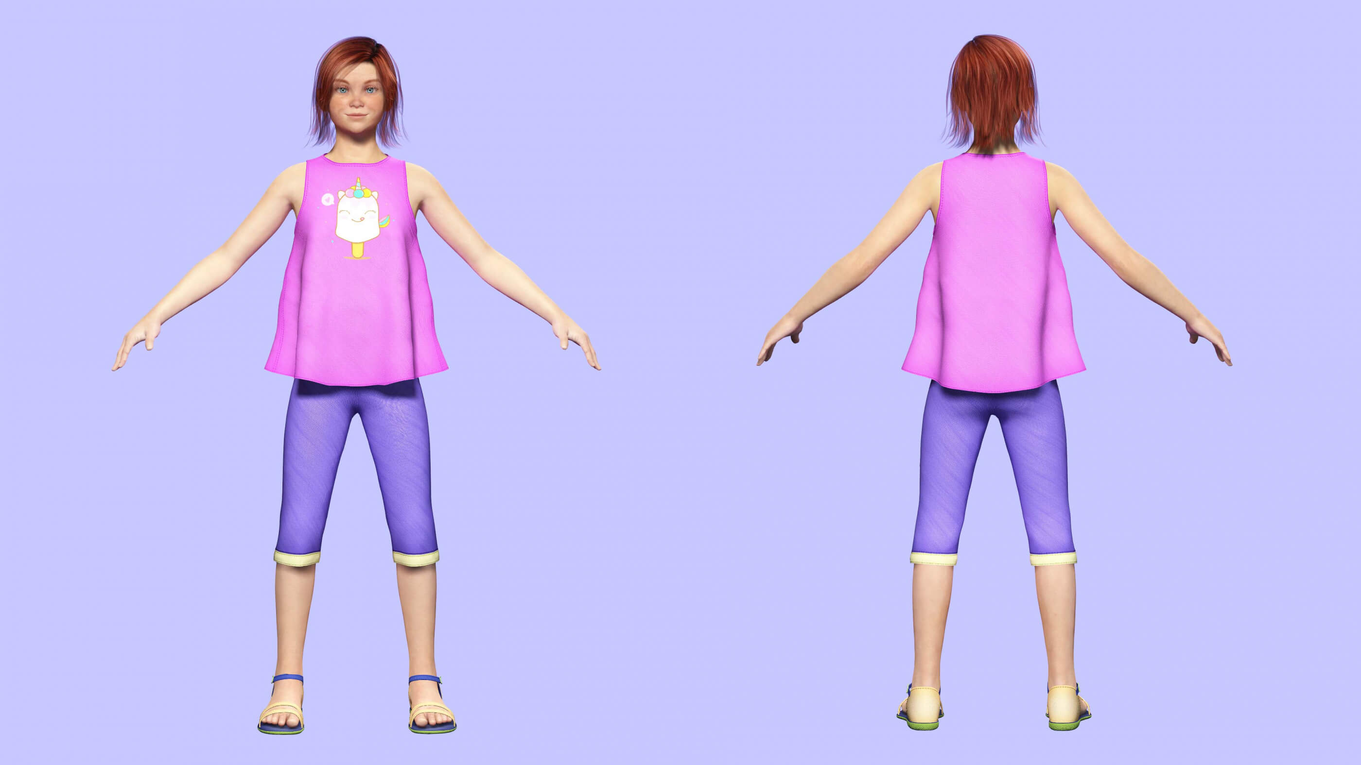 Jesyka - Girl 3D Model by khaloui