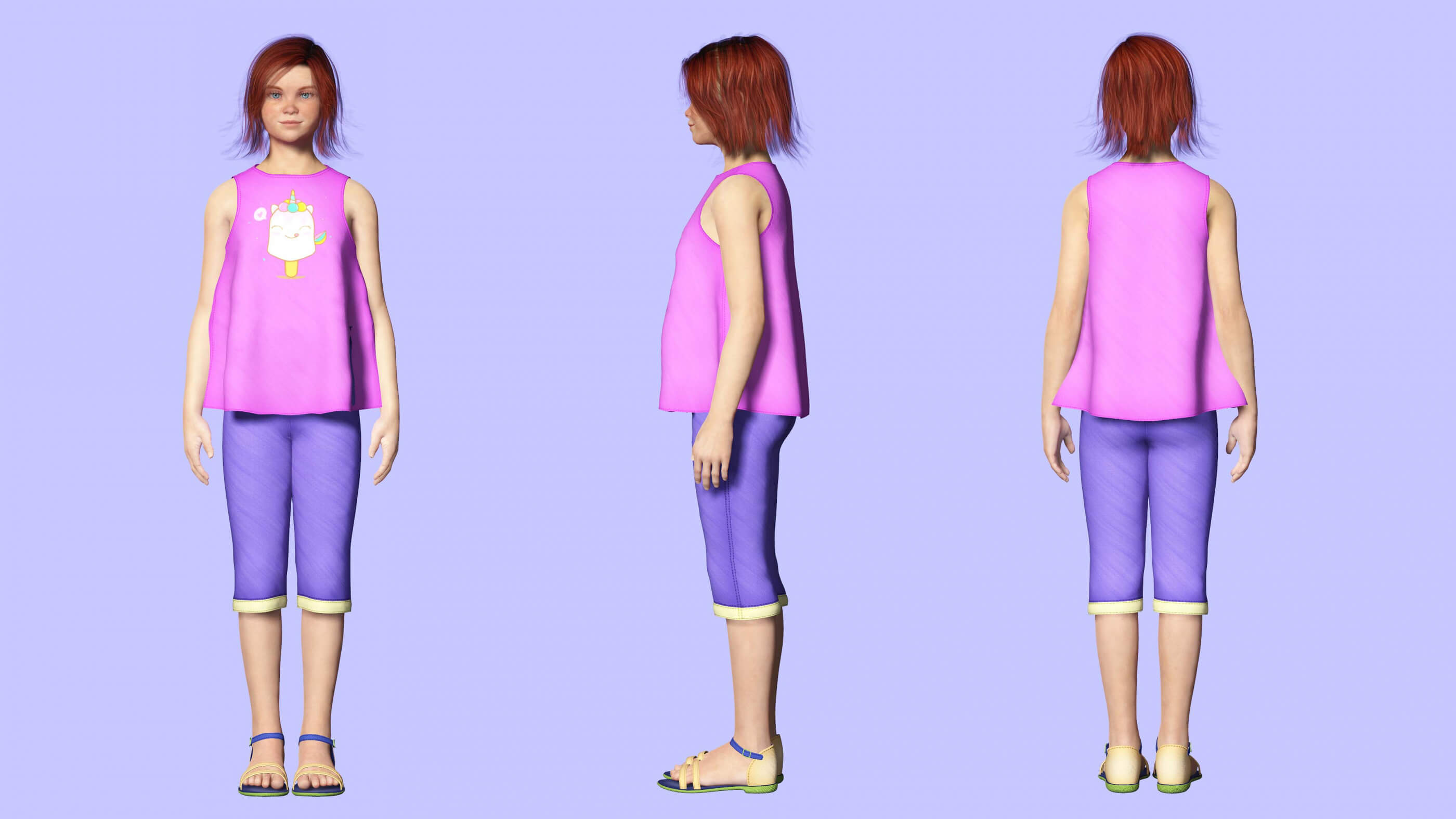 Jesyka - Girl 3D Model by khaloui