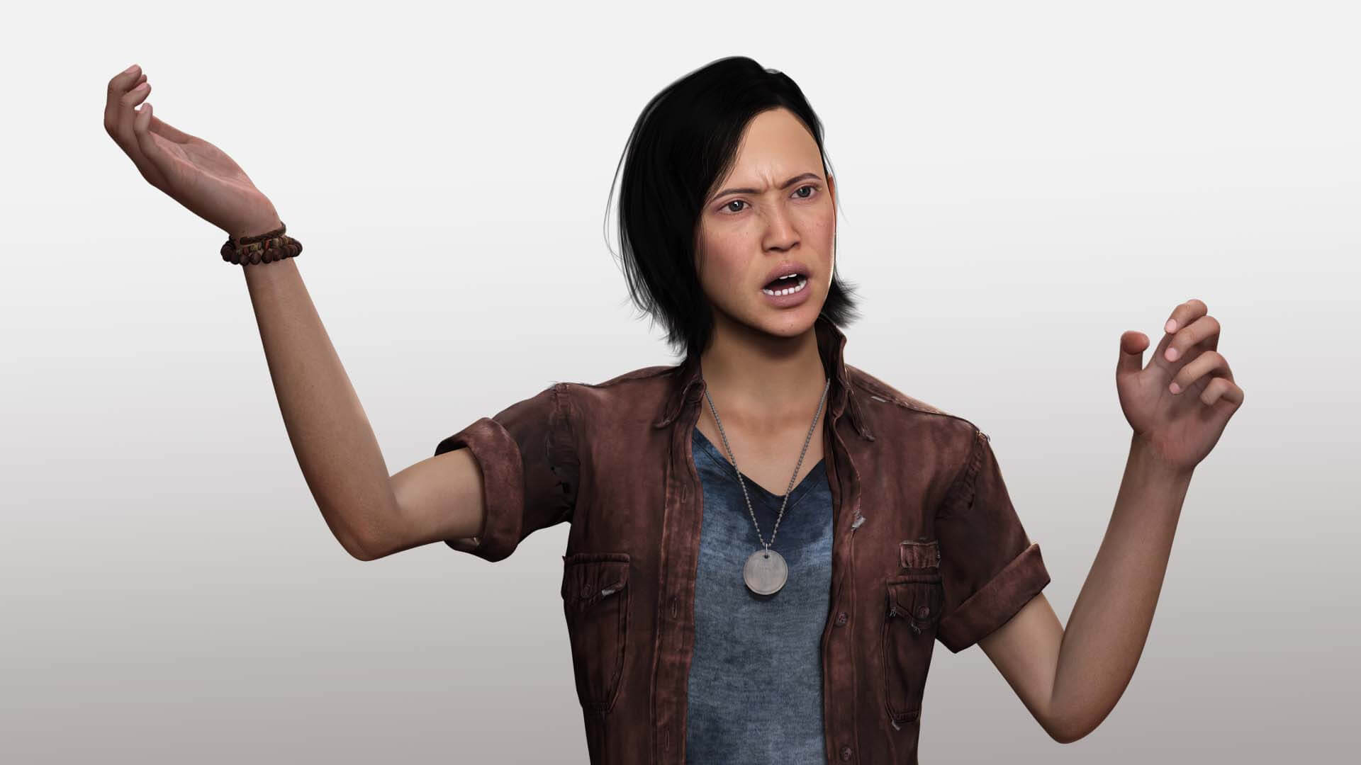 Ji Eun- Asian Woman in Adventure Outfit 3D Model by khaloui