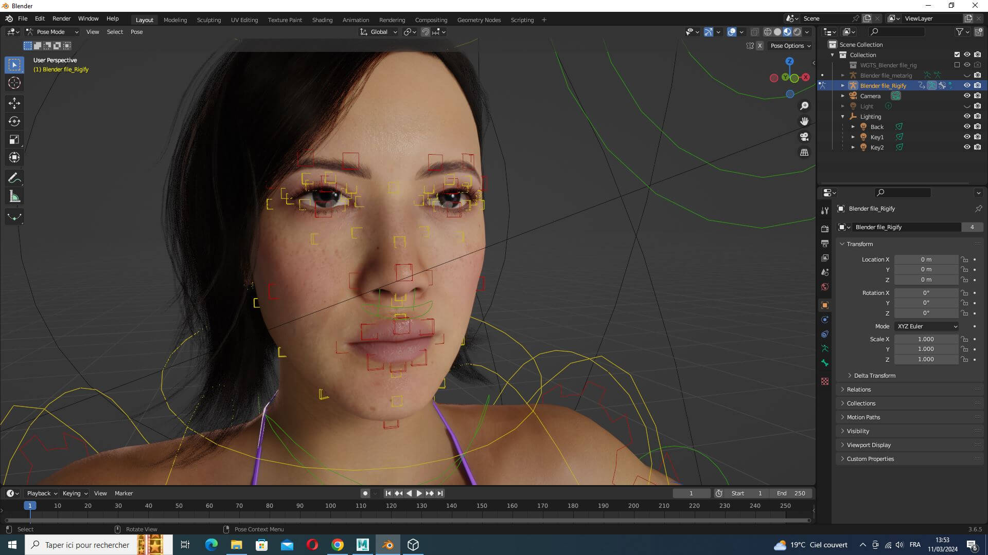 Ji Eun - Asian Woman 3D Model by khaloui