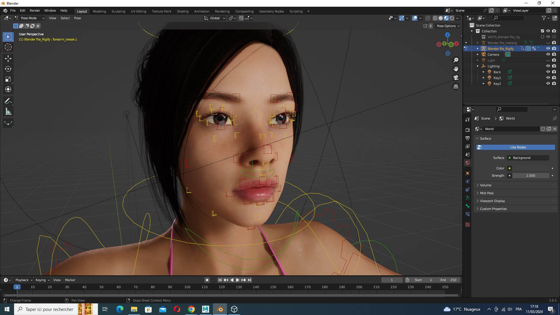 Juana - Hyper Realistic Asian Woman Low Poly 3D Model by khaloui