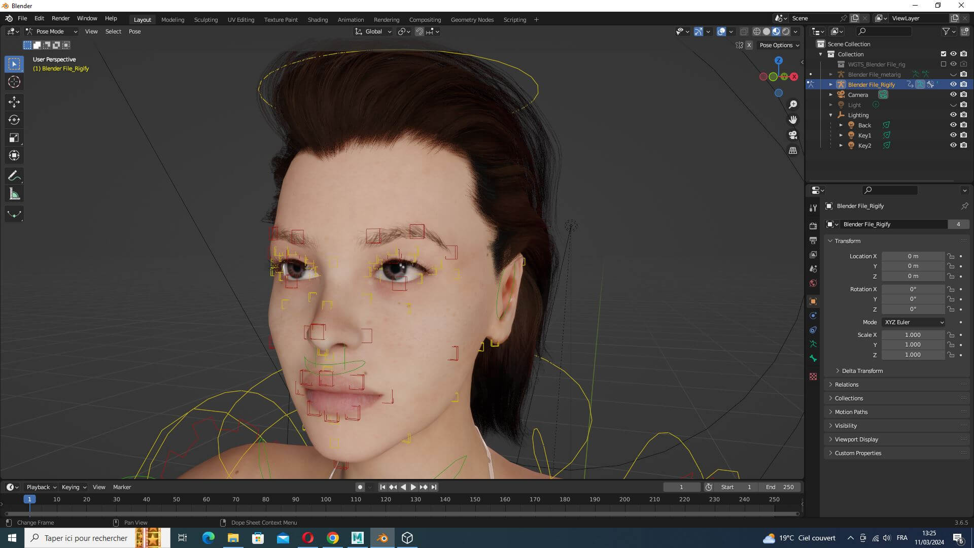 Jumana - Realistic Woman Clean Polygonal Modeling 3D Model by khaloui