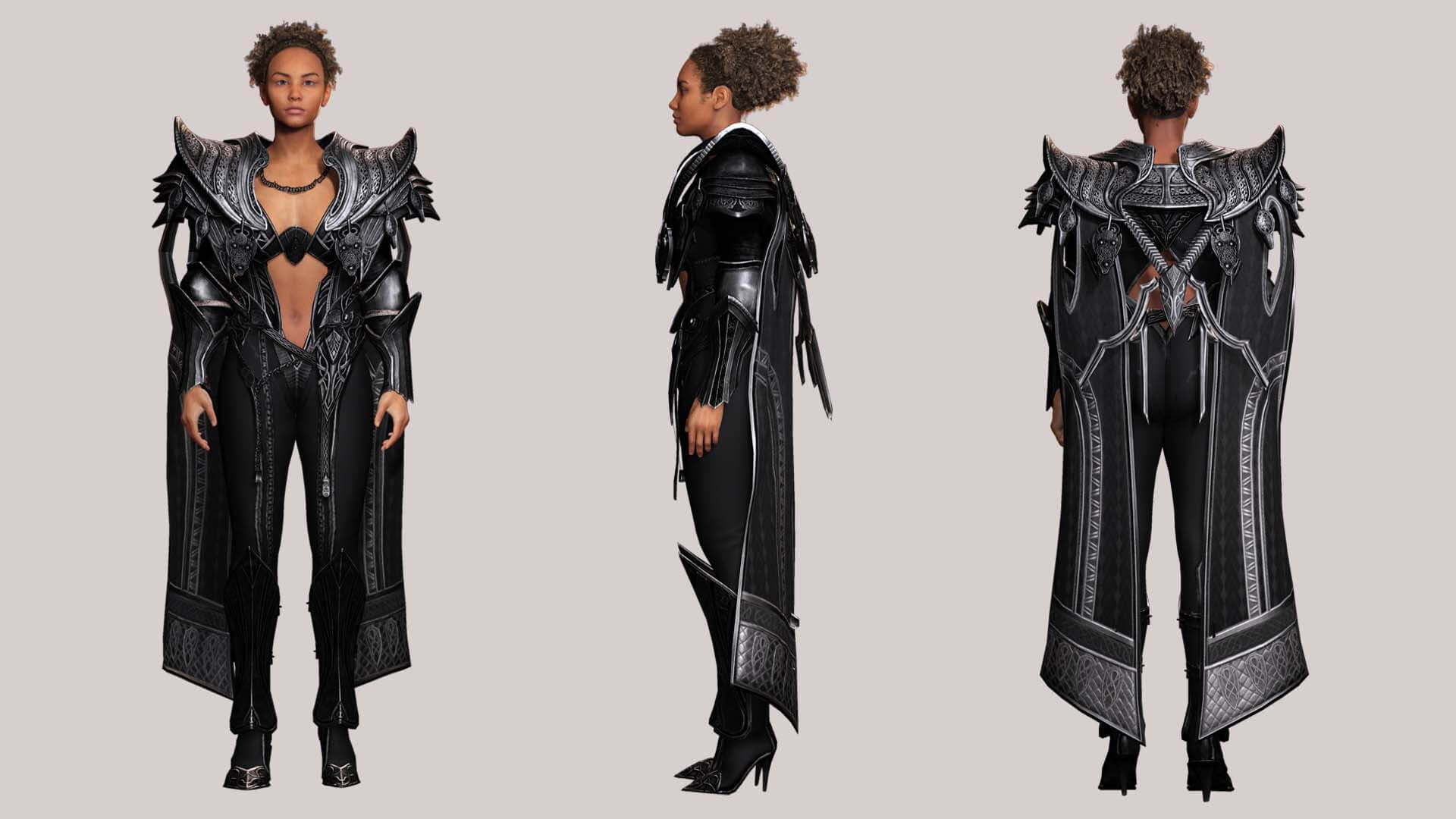 Kali - Divine Guardian With Ancient God Armor 3D Model by khaloui