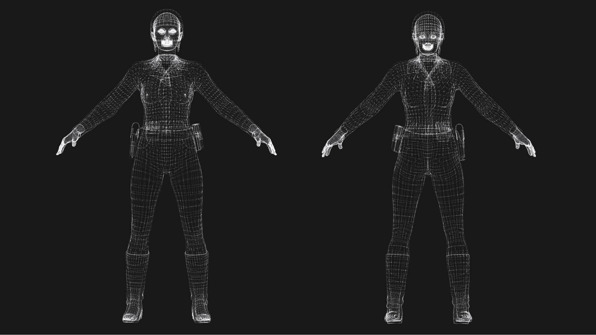 Kalii - Police Attire 3D Model by khaloui