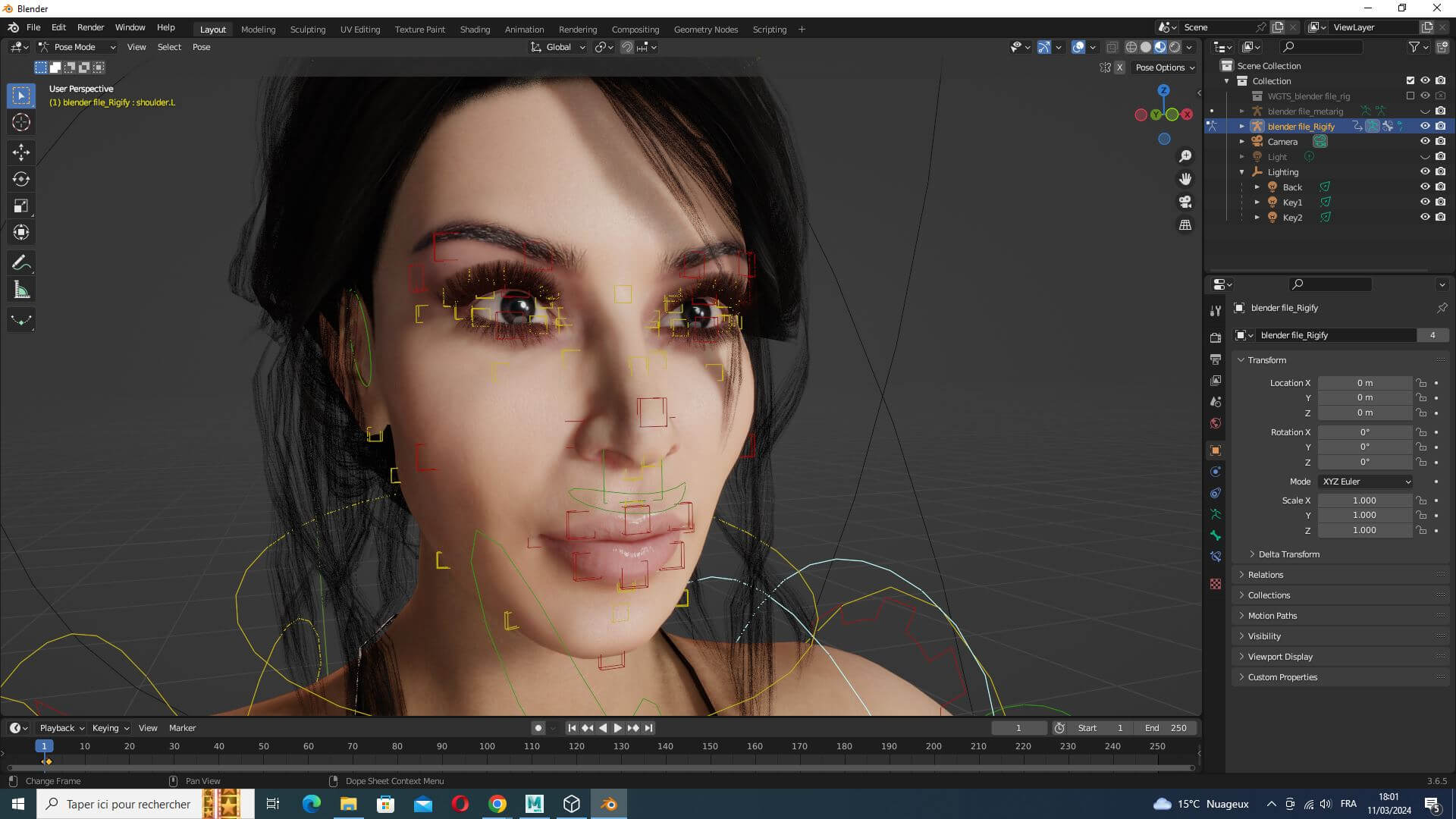 Kim - Beauty Woman 3D Model by khaloui