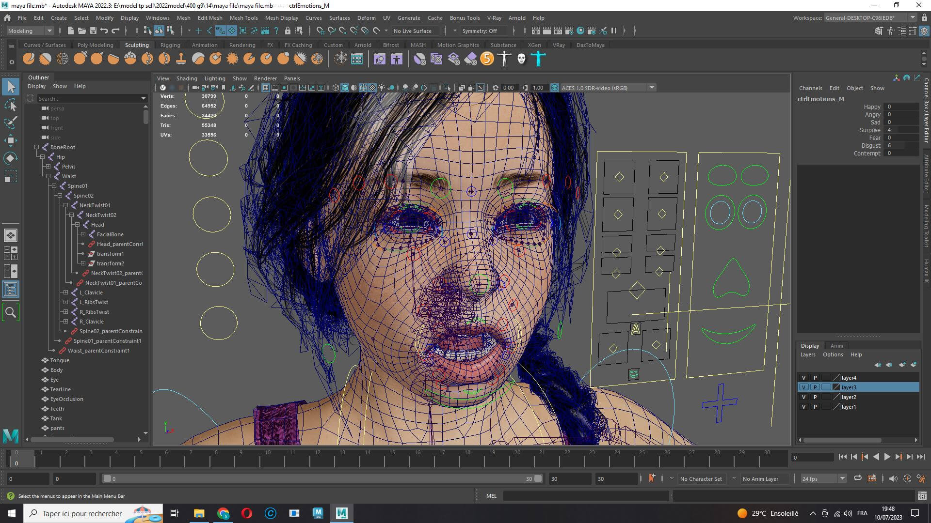 Lalita-Realistic Asian Girl 3D Model by khaloui