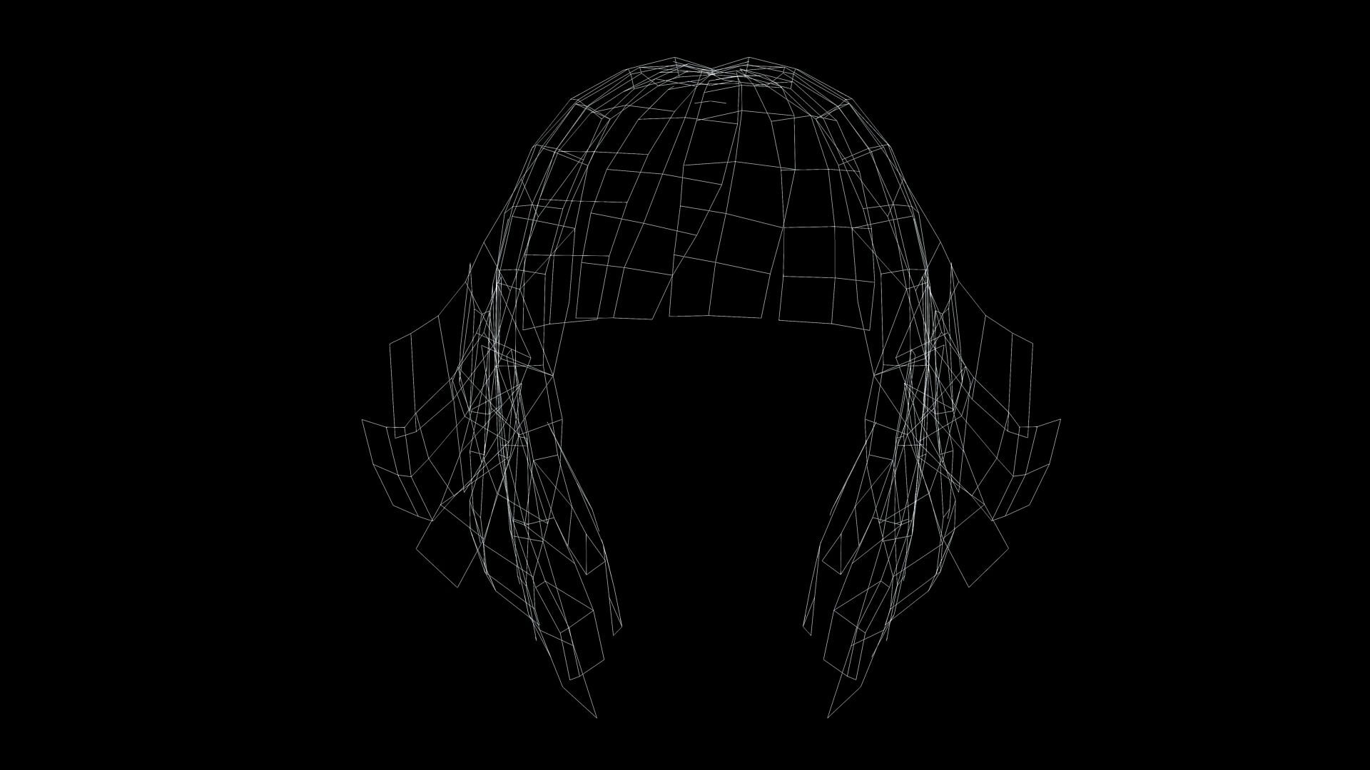 Layered Bob Hair 3d Model By Khaloui