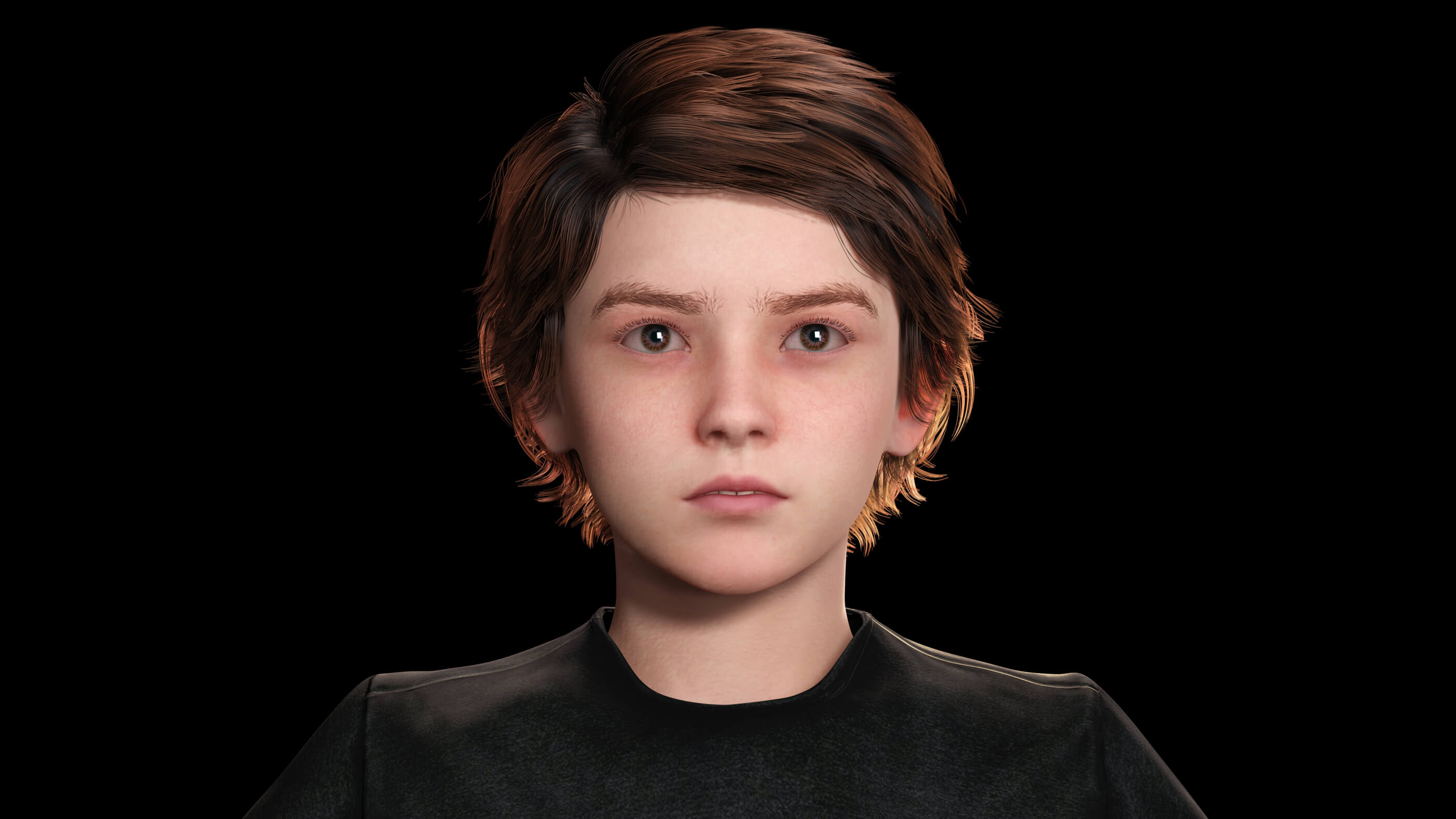 Leo - Boy With Beautiful Smile 3D Model by khaloui
