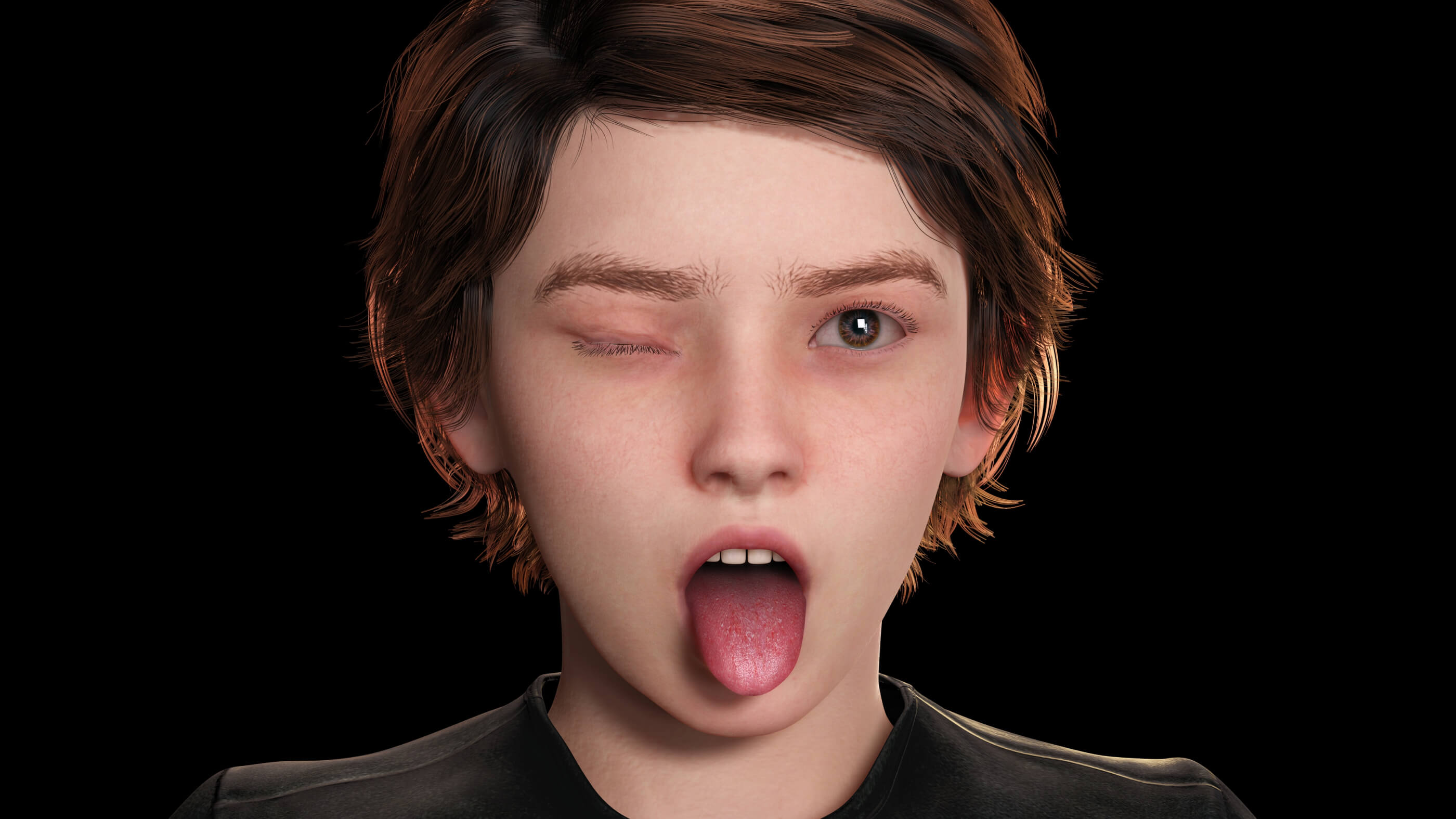 Leo - Boy With Beautiful Smile 3D Model by khaloui