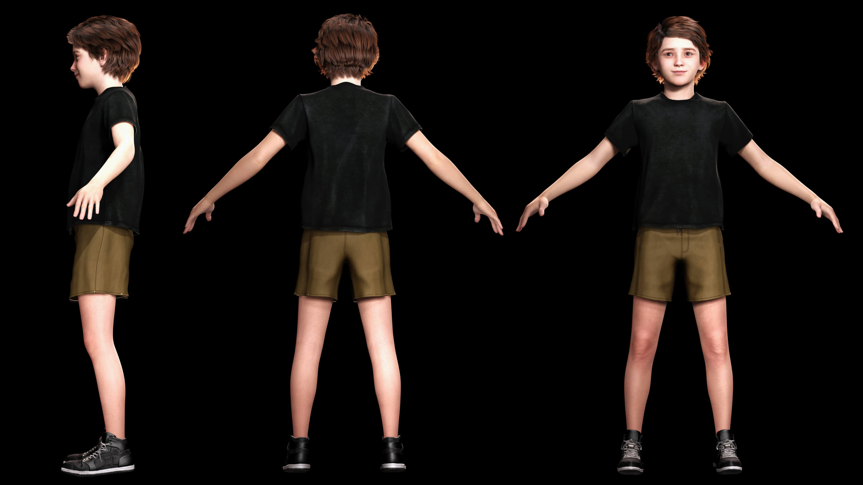 Leo - Boy With Beautiful Smile 3D Model by khaloui