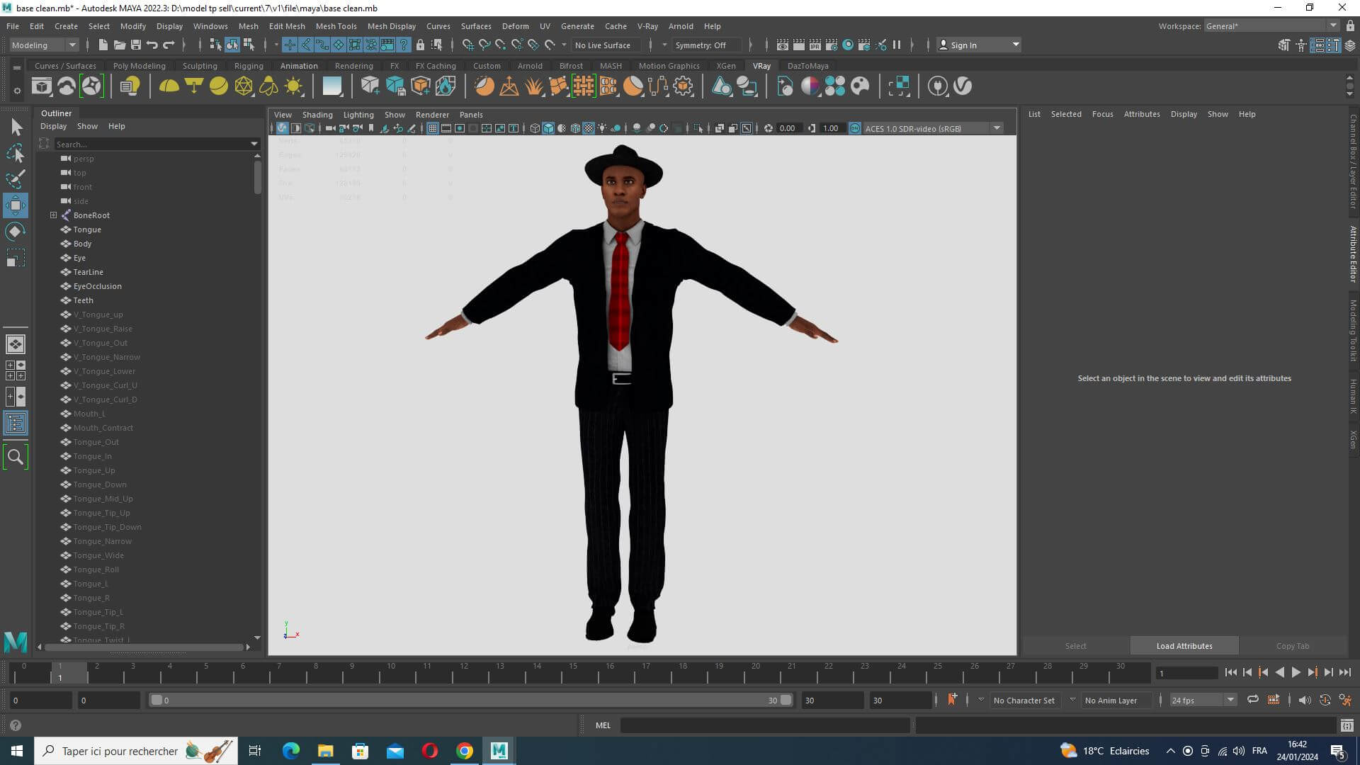 Marcus - Classic Mafia Figure 3D Model by khaloui
