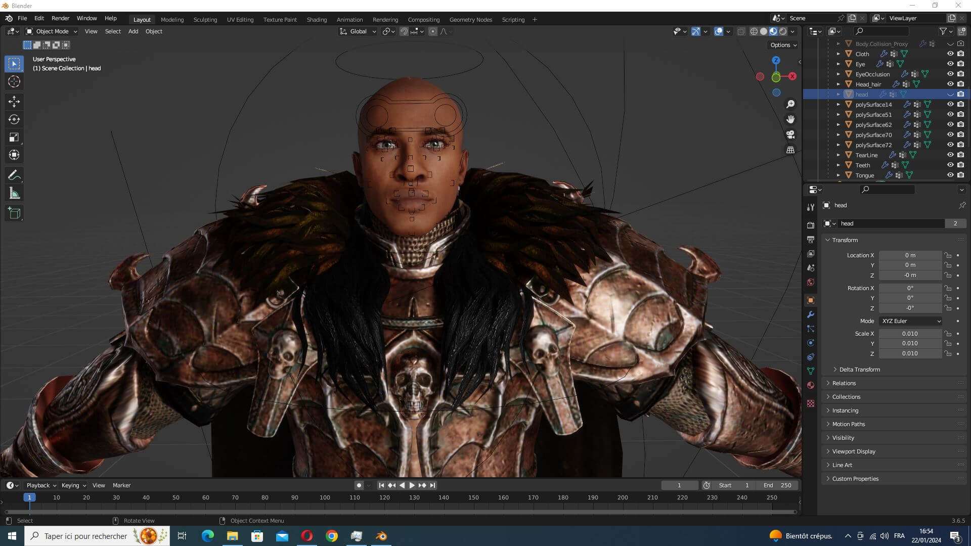 Marcus - Guardian of Thrones Game Ready 3D Model by khaloui