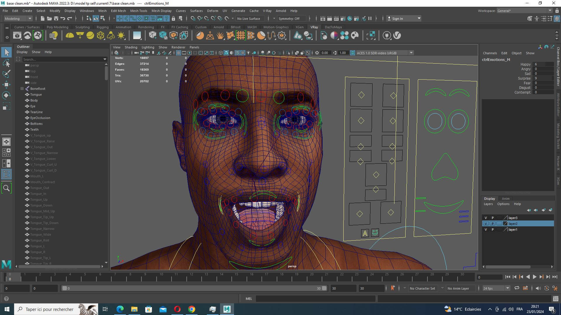 Marcus - Realistic Man Base Mesh 3D Model by khaloui