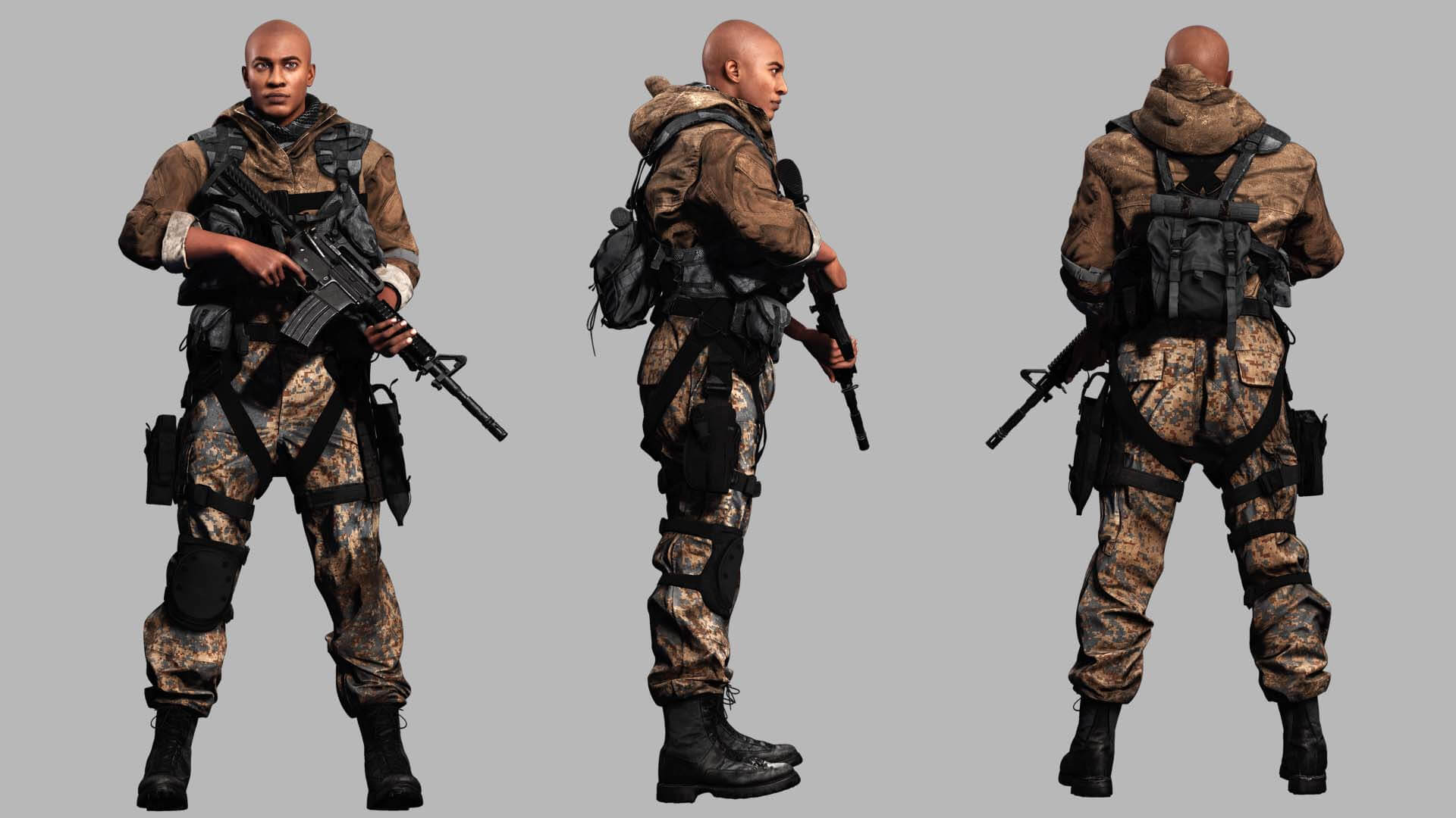 Marcus Realistic Military Operative - 3D Model by khaloui
