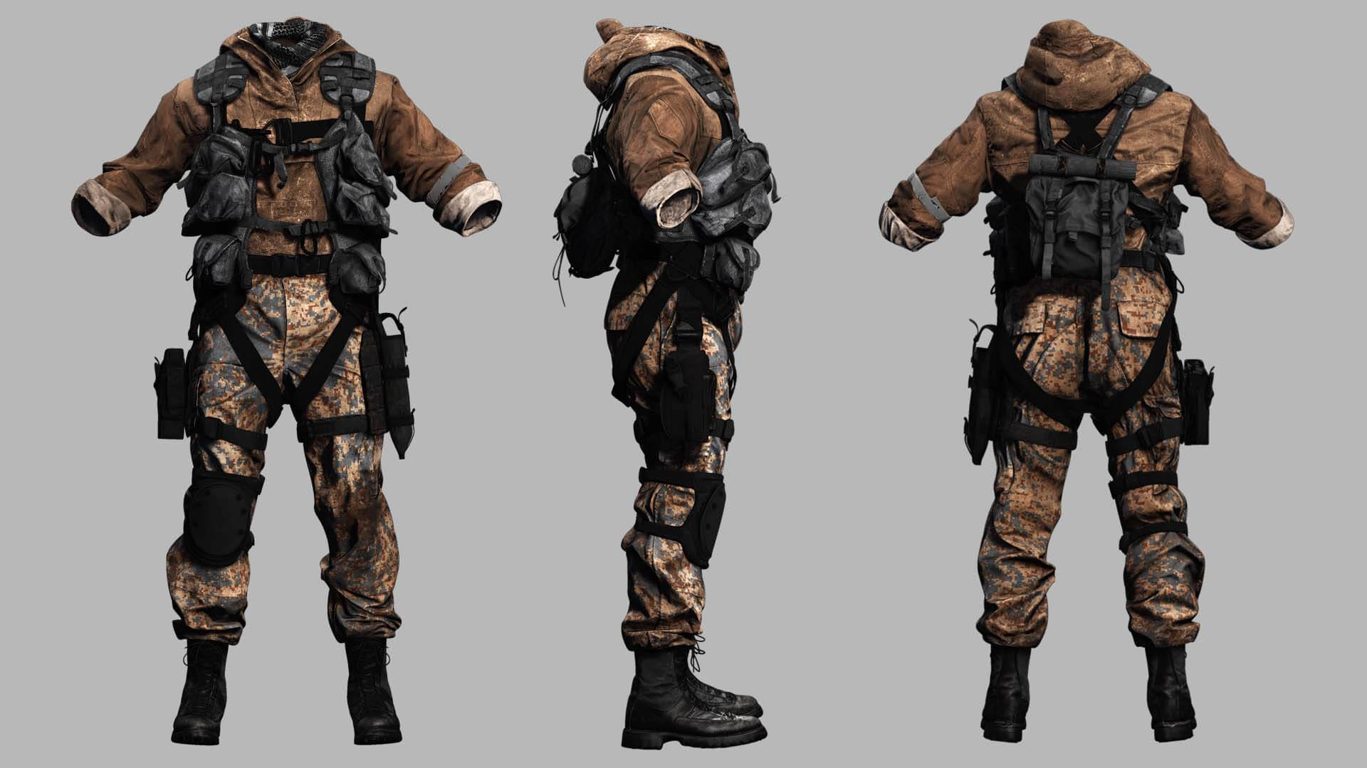 Marcus Realistic Military Operative - 3D Model by khaloui