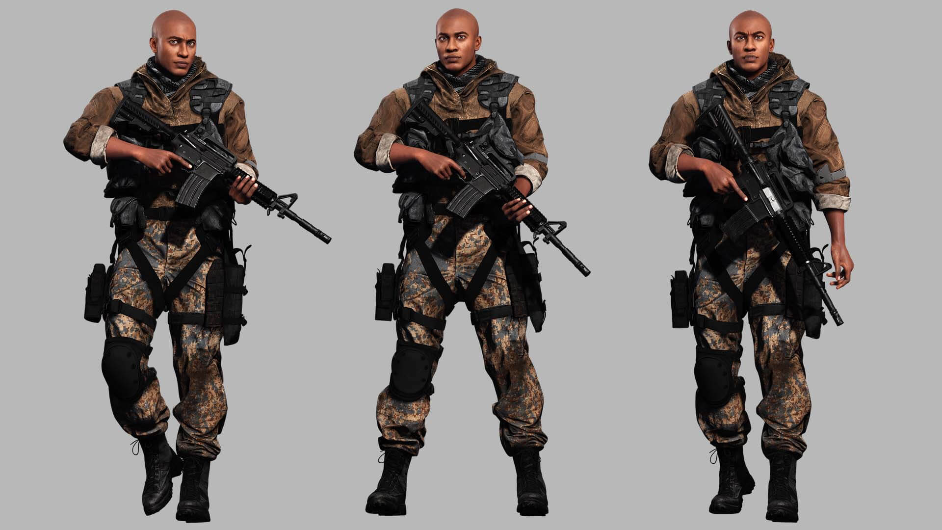 Marcus Realistic Military Operative - 3D Model by khaloui