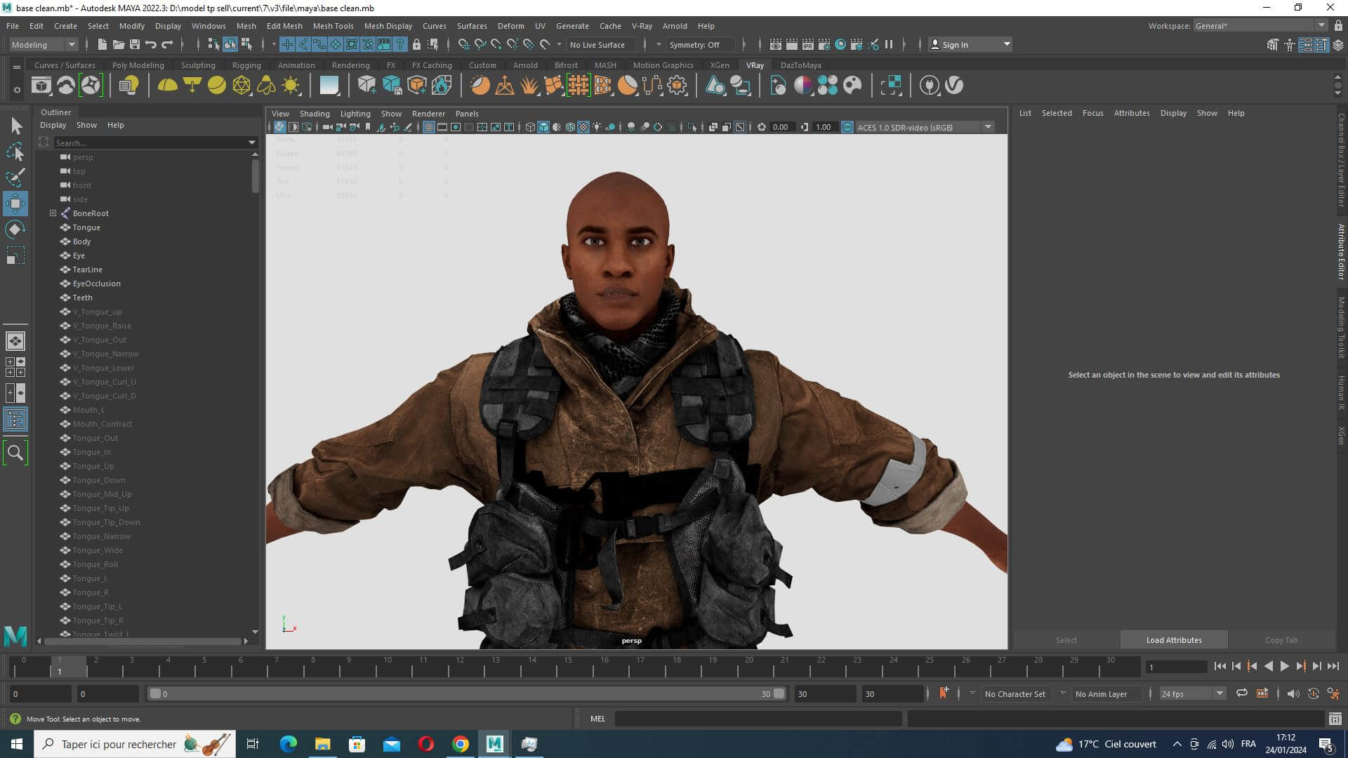 Marcus Realistic Military Operative - 3D Model by khaloui