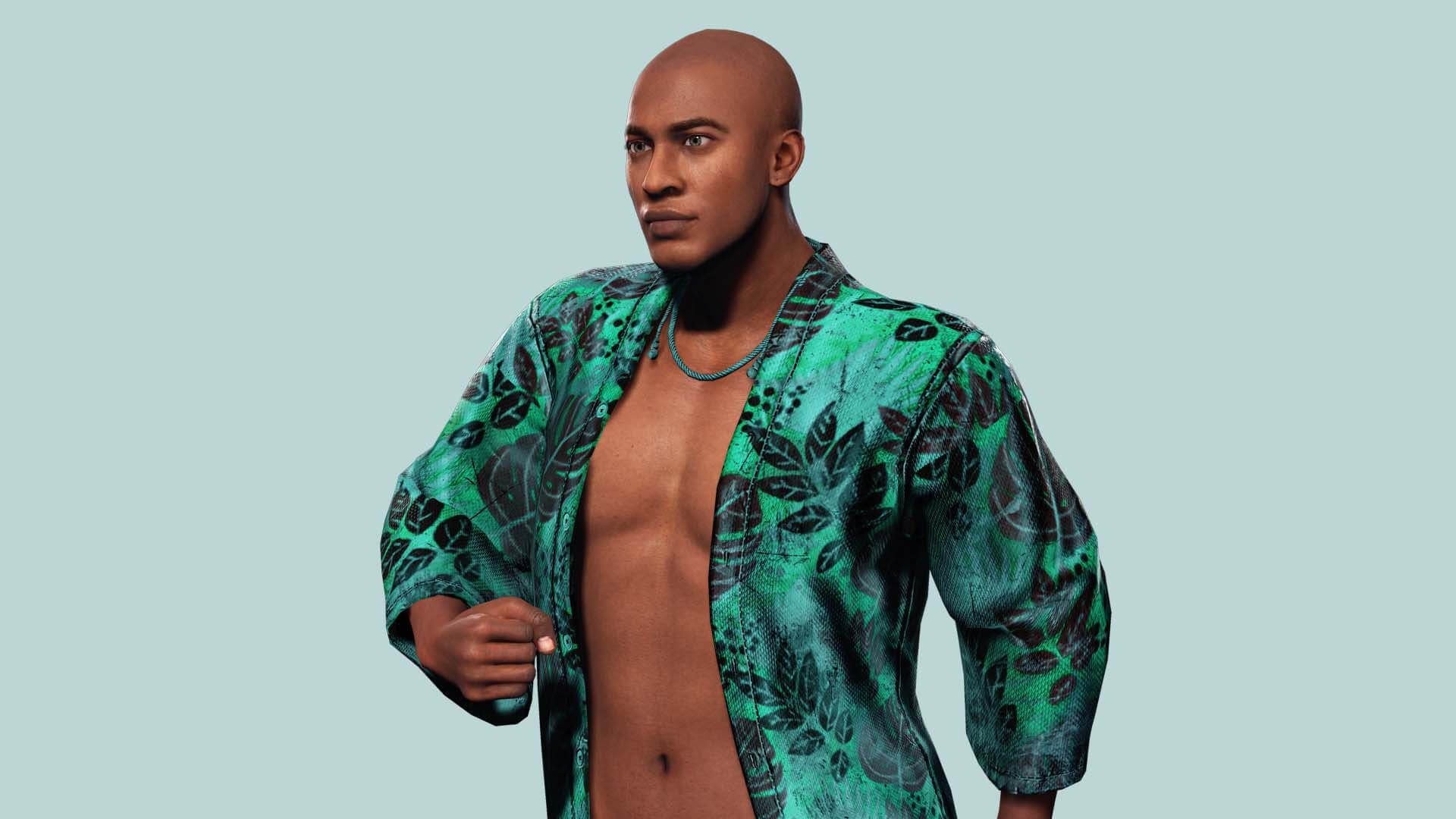 Marcus- Summer Getaway Male Avatar in Tropical Outfit 3D Model by khaloui