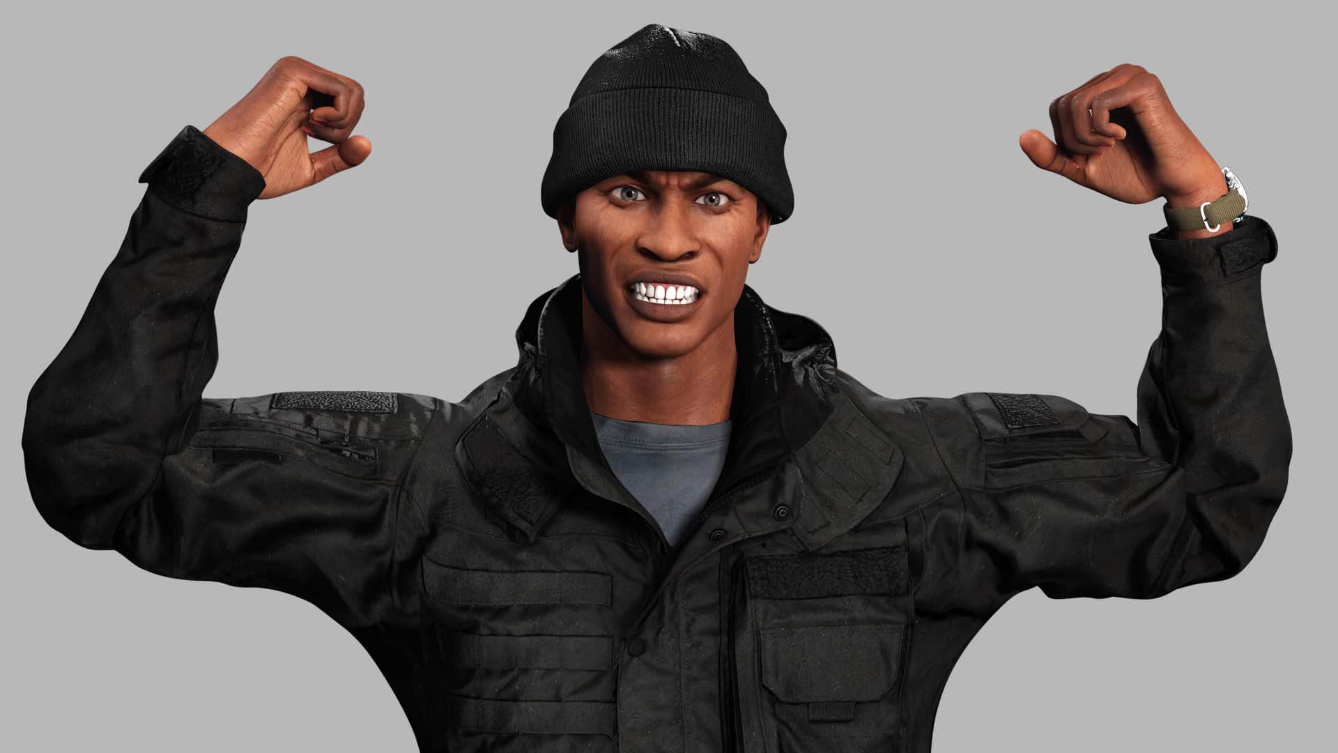 Marcus - Urban Chic Contemporary Men Streetwear 3D Model by khaloui