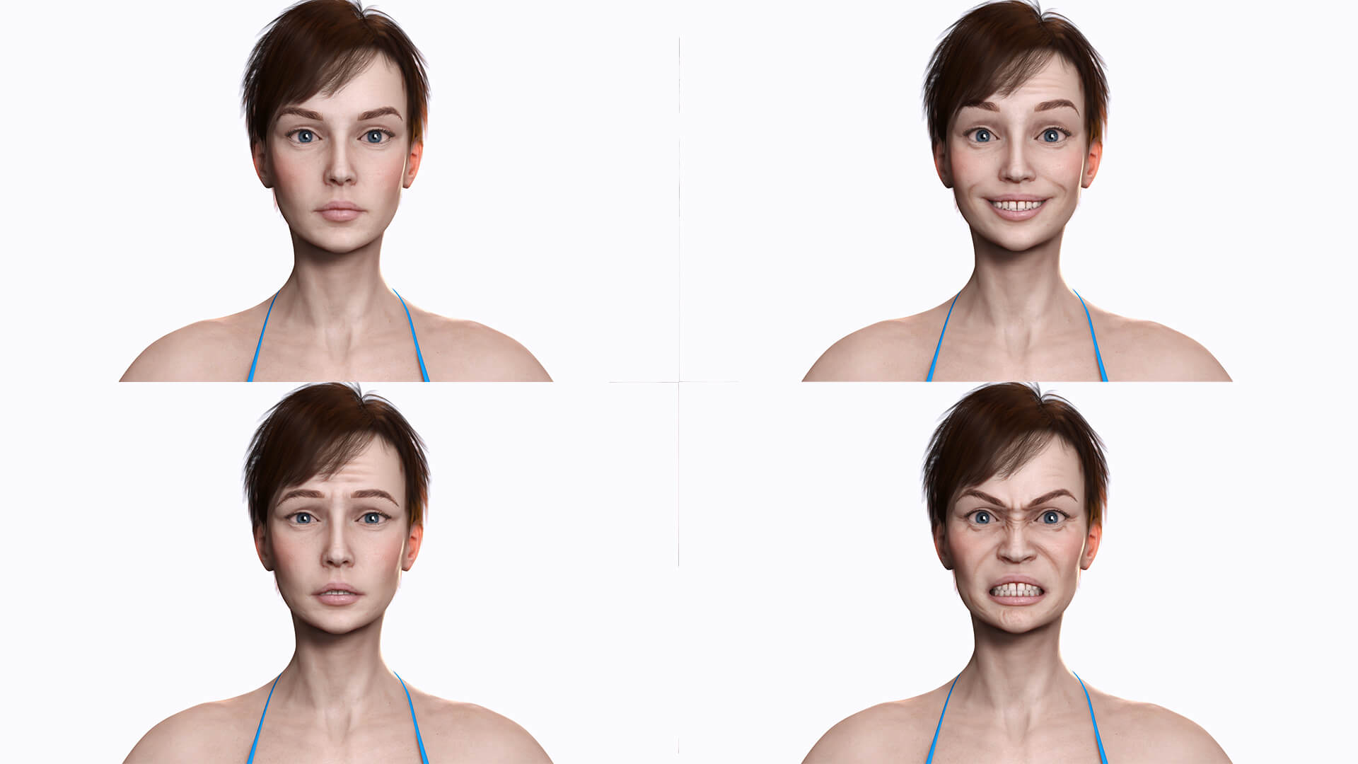 Mariya - Skinny Woman 3D Model by khaloui
