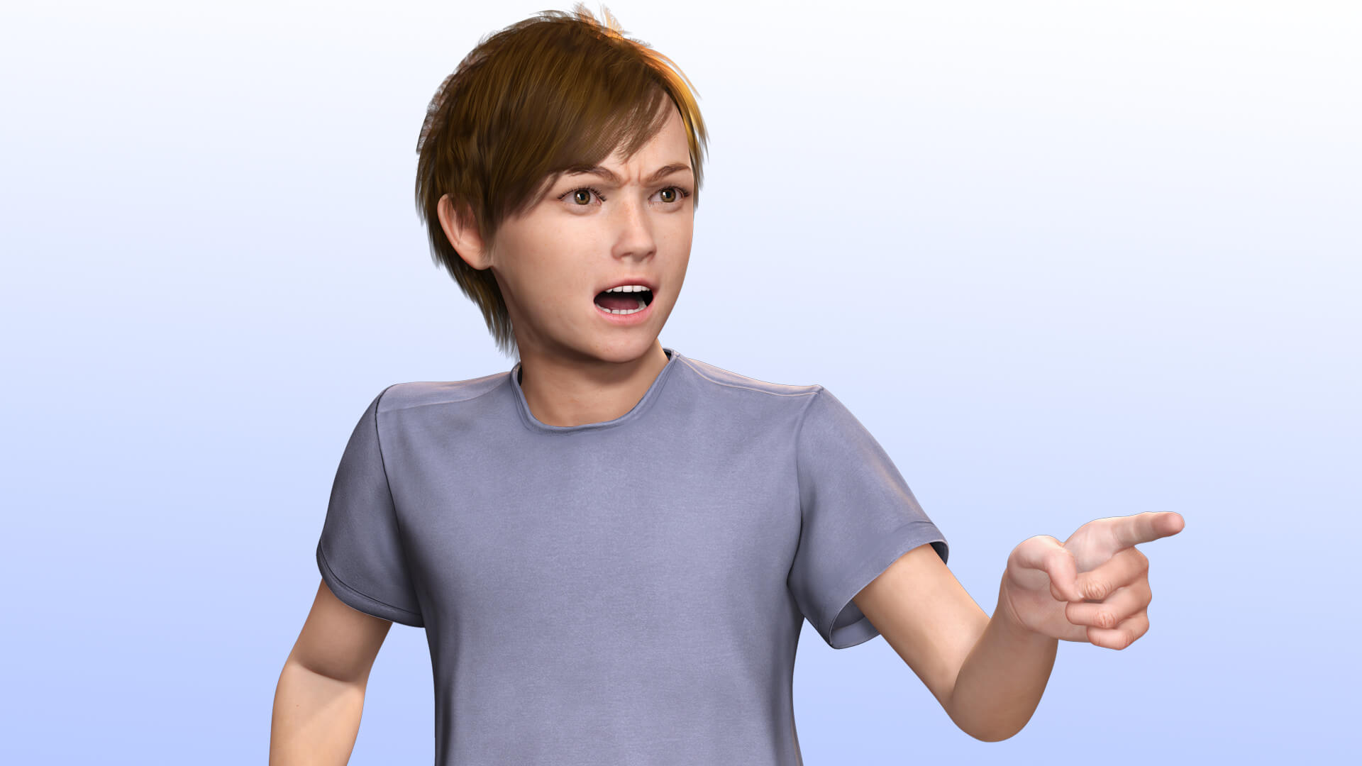 Mehal - Realistic Child Ready Kids 3D Model by khaloui