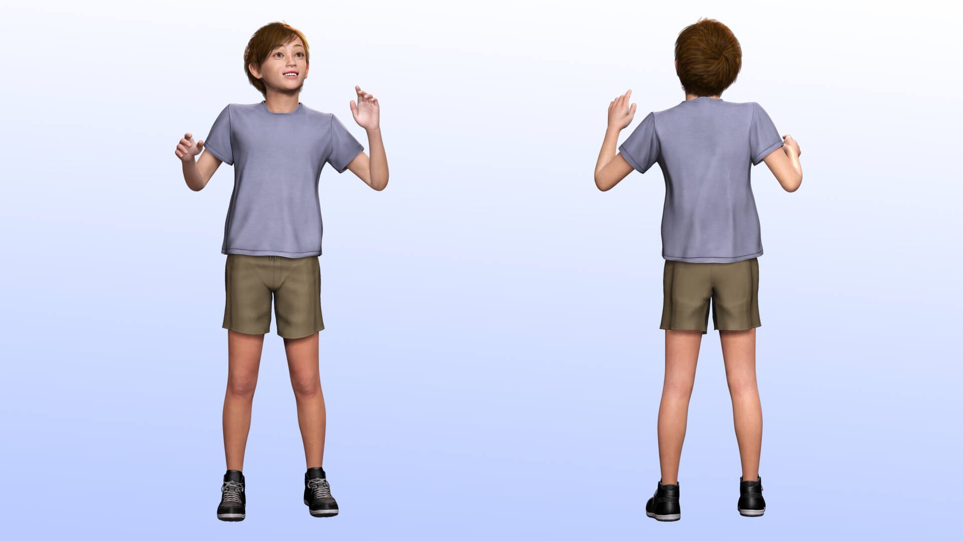 Mehal - Realistic Child Ready Kids 3D Model by khaloui