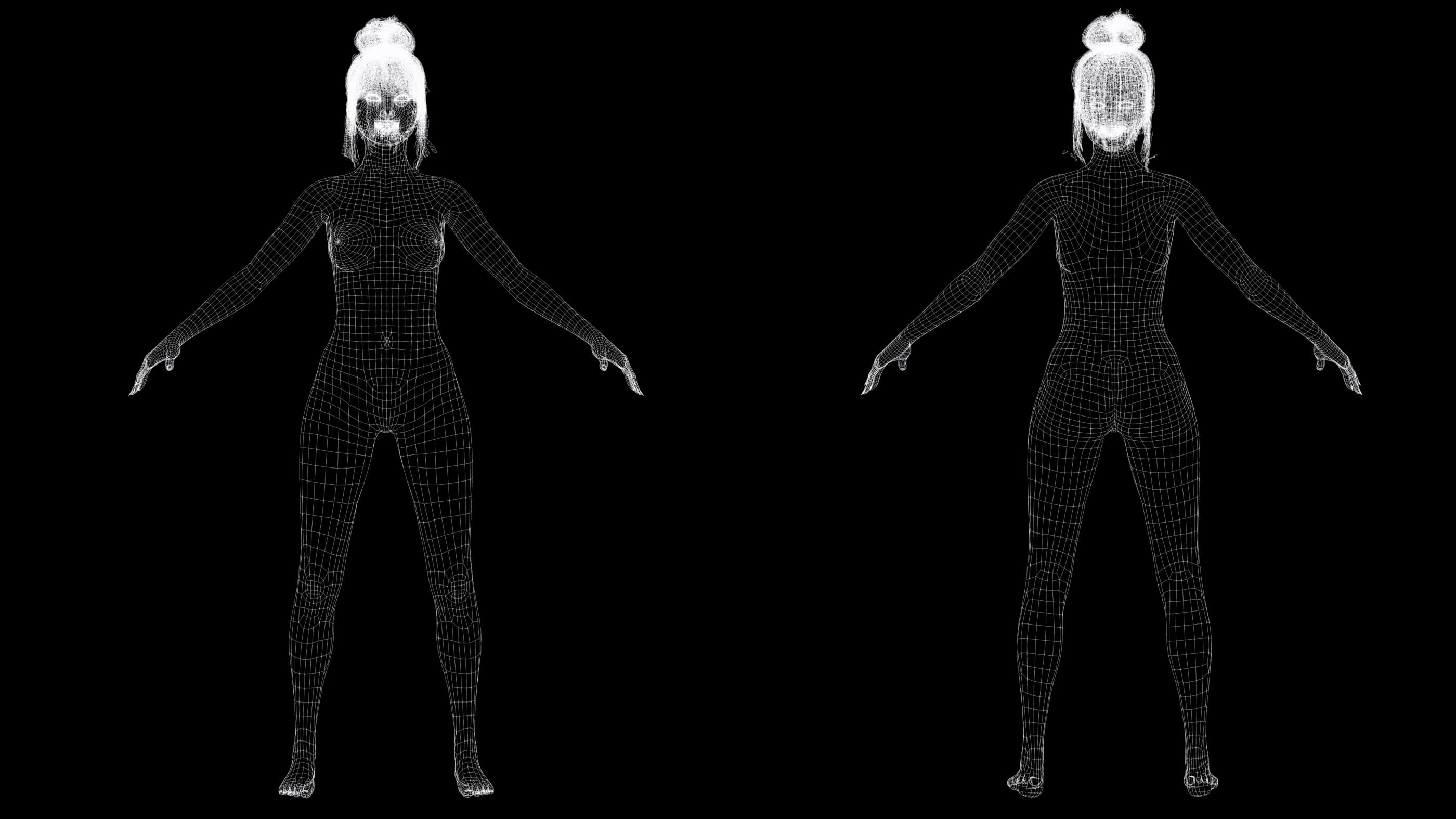 Mei Ling Asian Woman With Two Outfits - 3D Model by khaloui