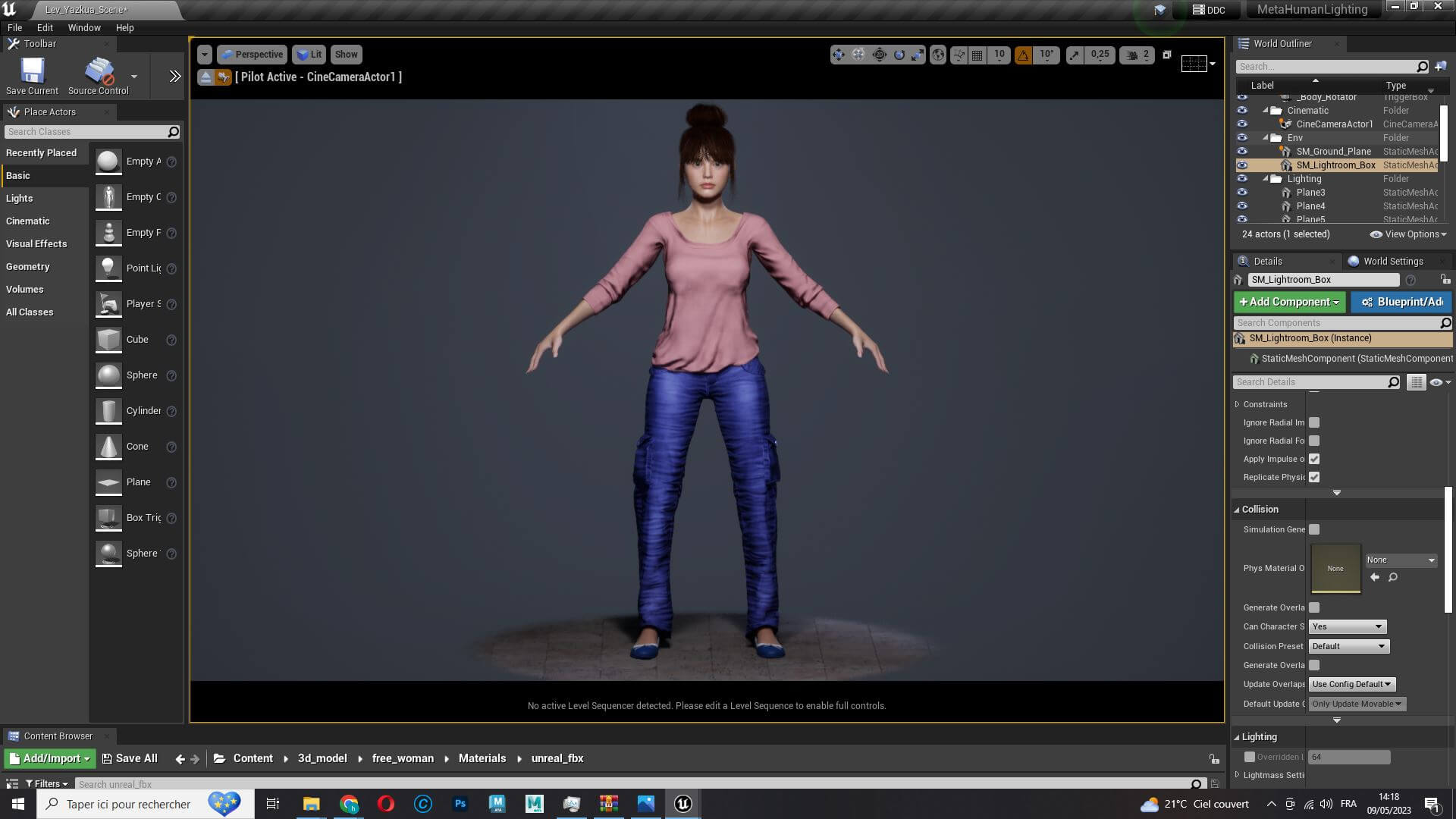 Mei Ling Asian Woman With Two Outfits - 3D Model by khaloui