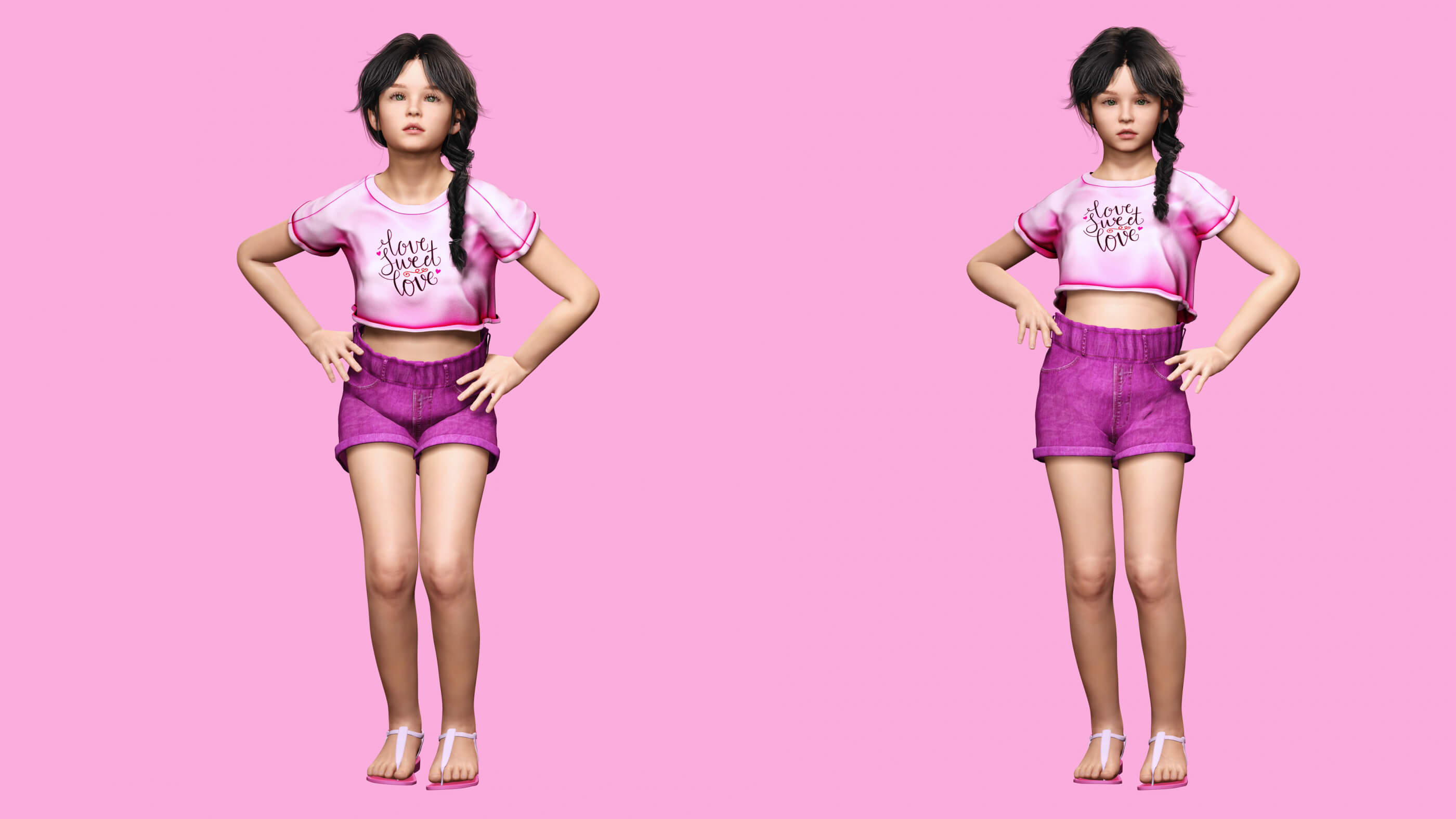 Merry Sweet Girl 3d Model By Khaloui