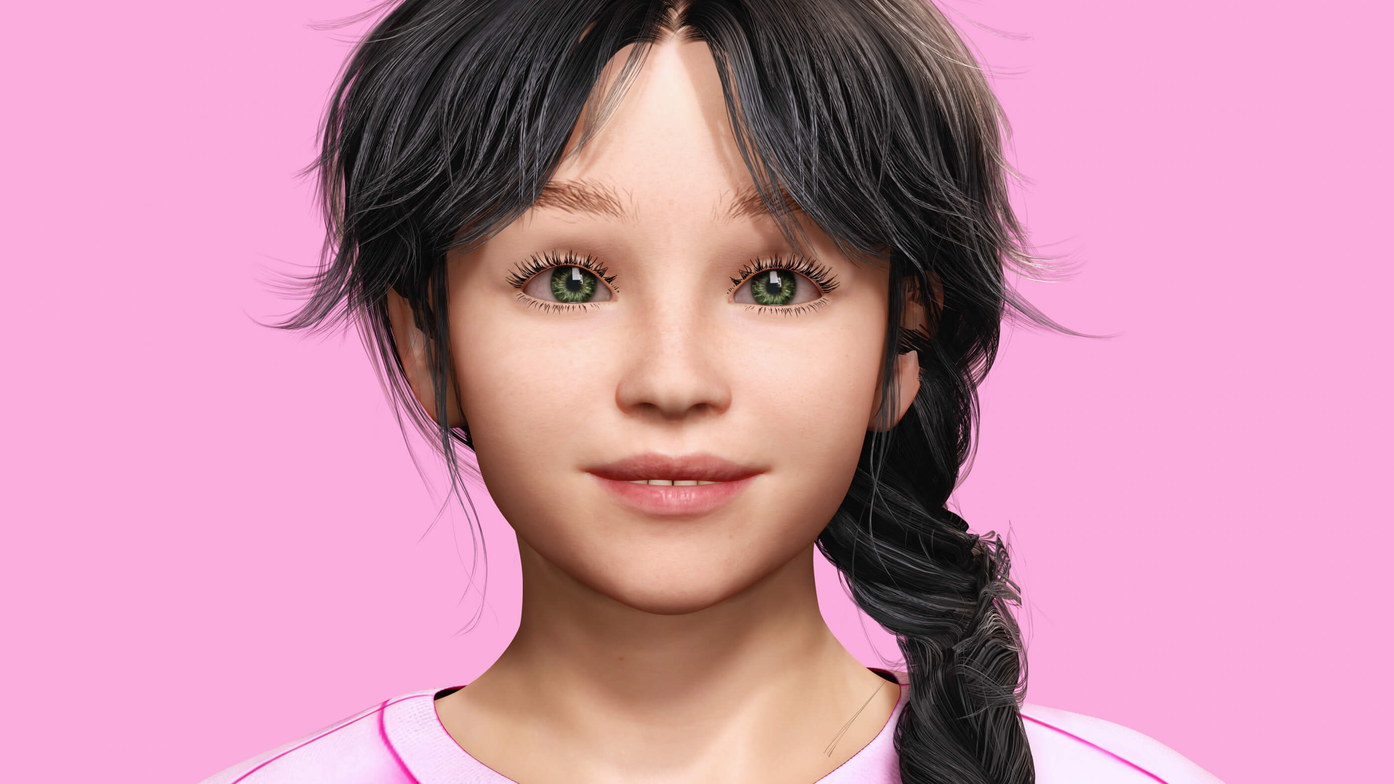 Merry - Sweet Girl 3D Model by khaloui