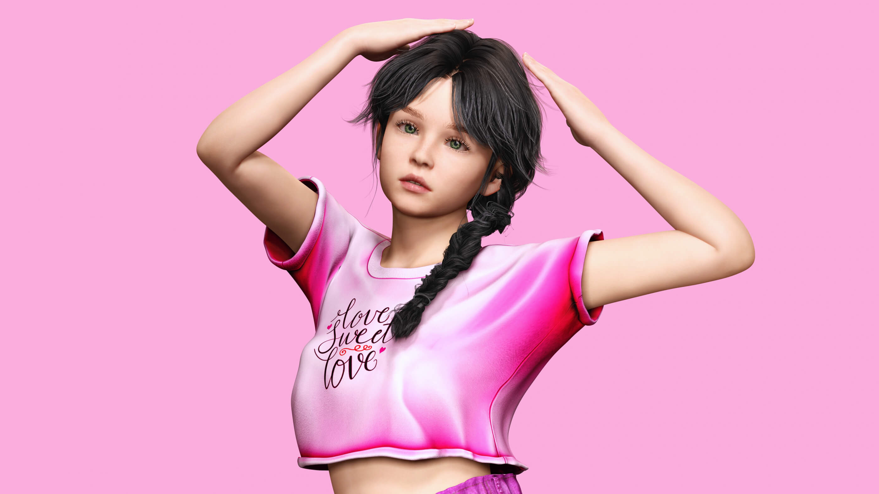 Merry Sweet Girl 3d Model By Khaloui