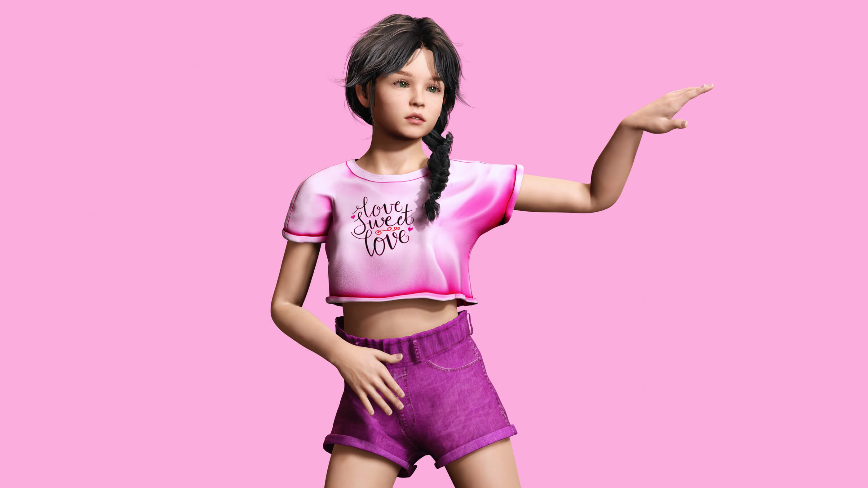 Merry Sweet Girl 3d Model By Khaloui
