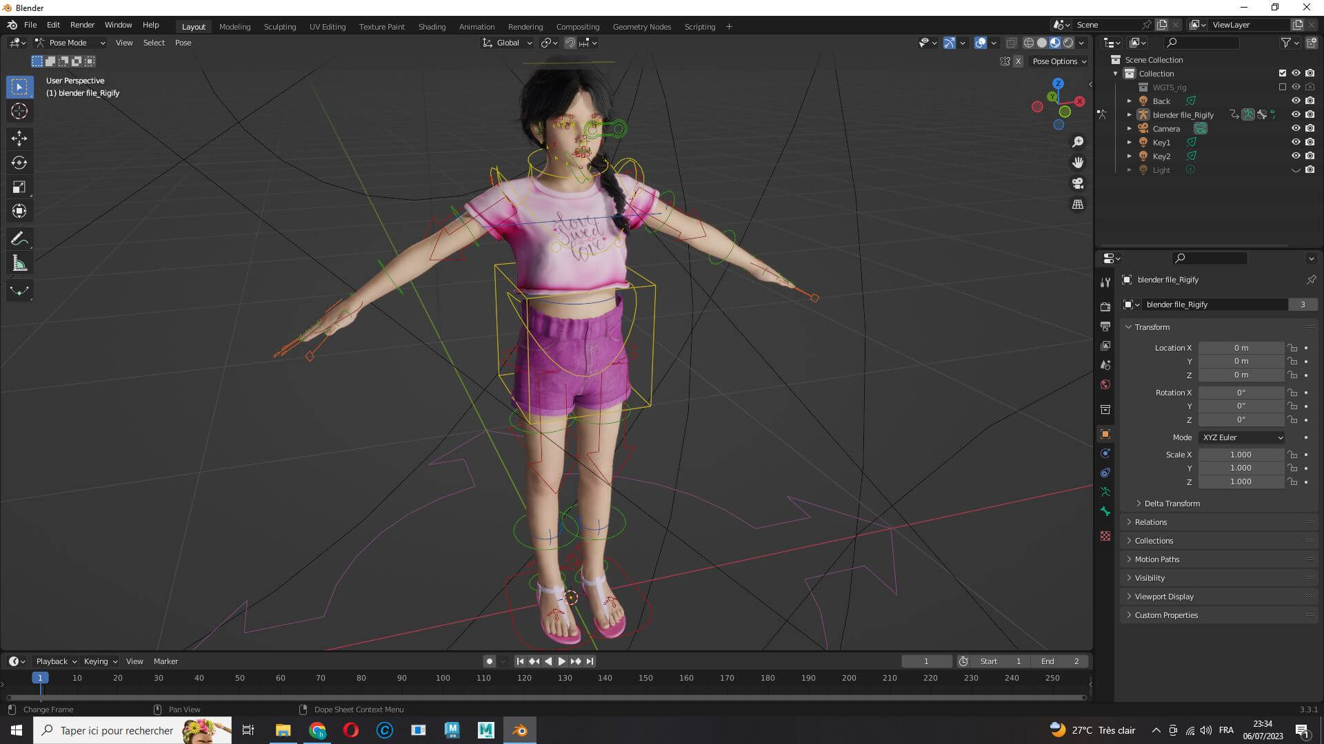 Merry Sweet Girl 3d Model By Khaloui