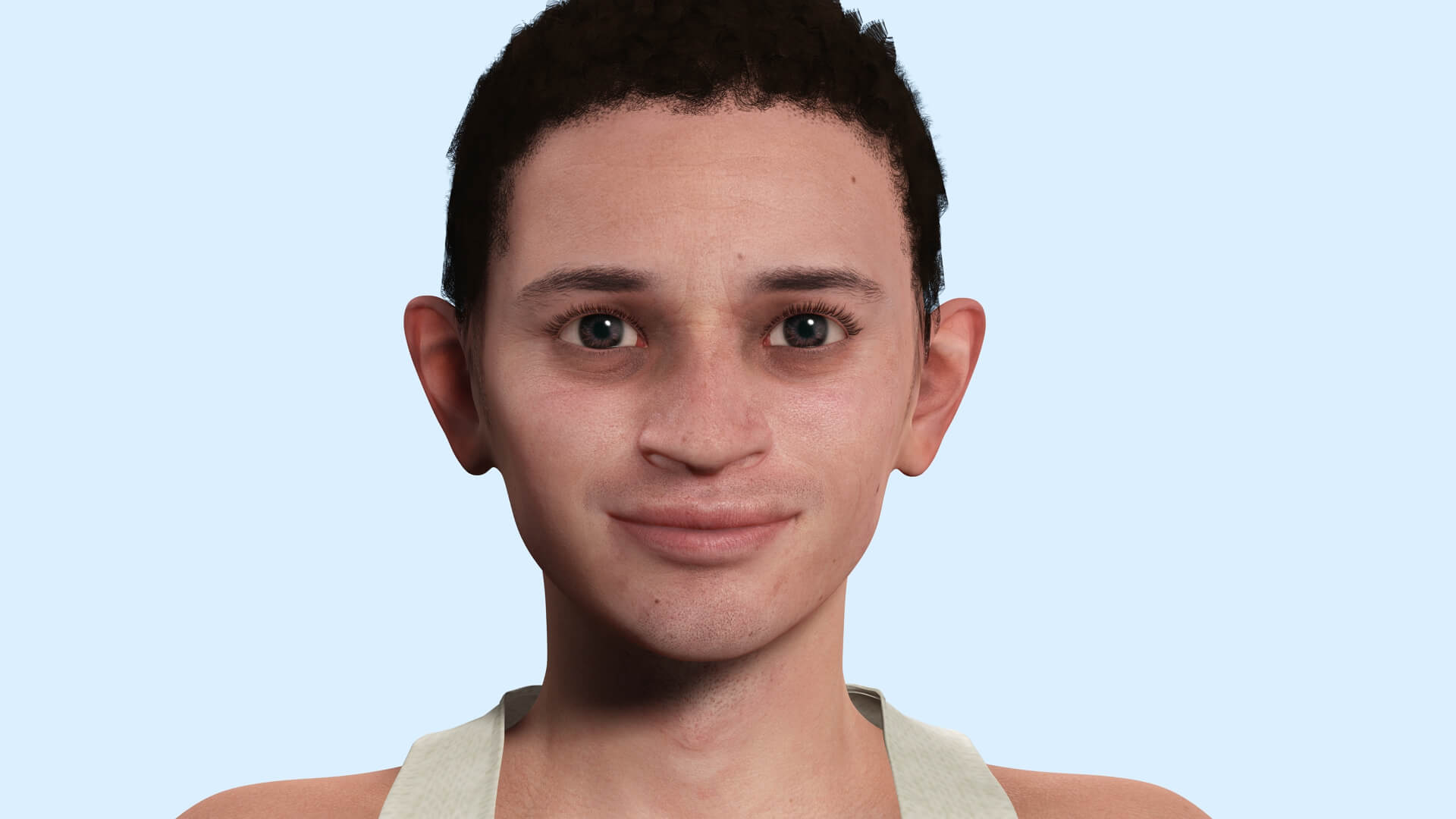 Mostafa - Arabic Boy 3D Model by khaloui