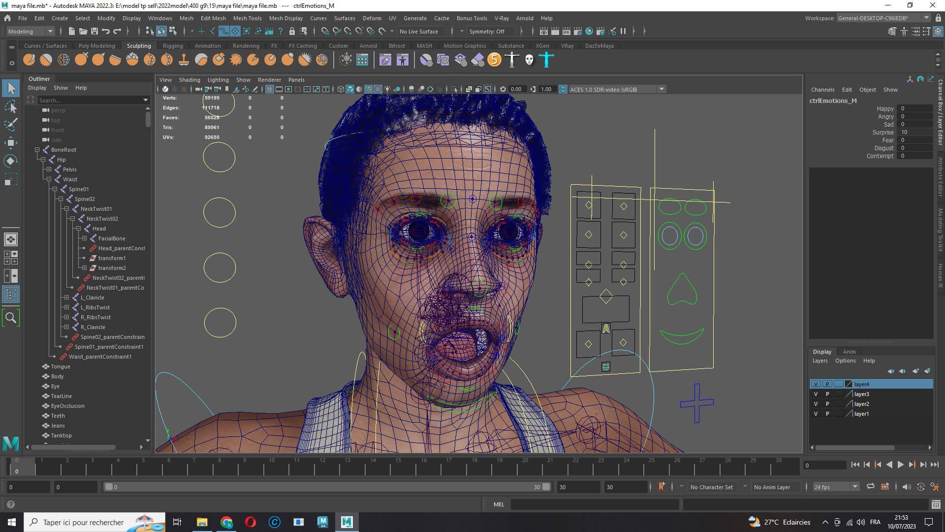 Mostafa - Arabic Boy 3D Model by khaloui