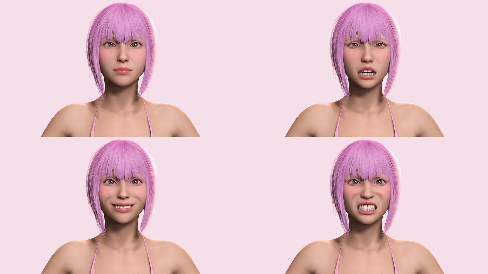 Nara - Kpop Girl 3D Model by khaloui