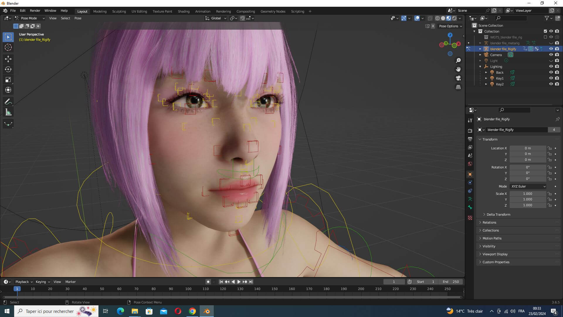 Nara - Realistic Kpop Girl Famous Singer Low Poly 3D Model by khaloui