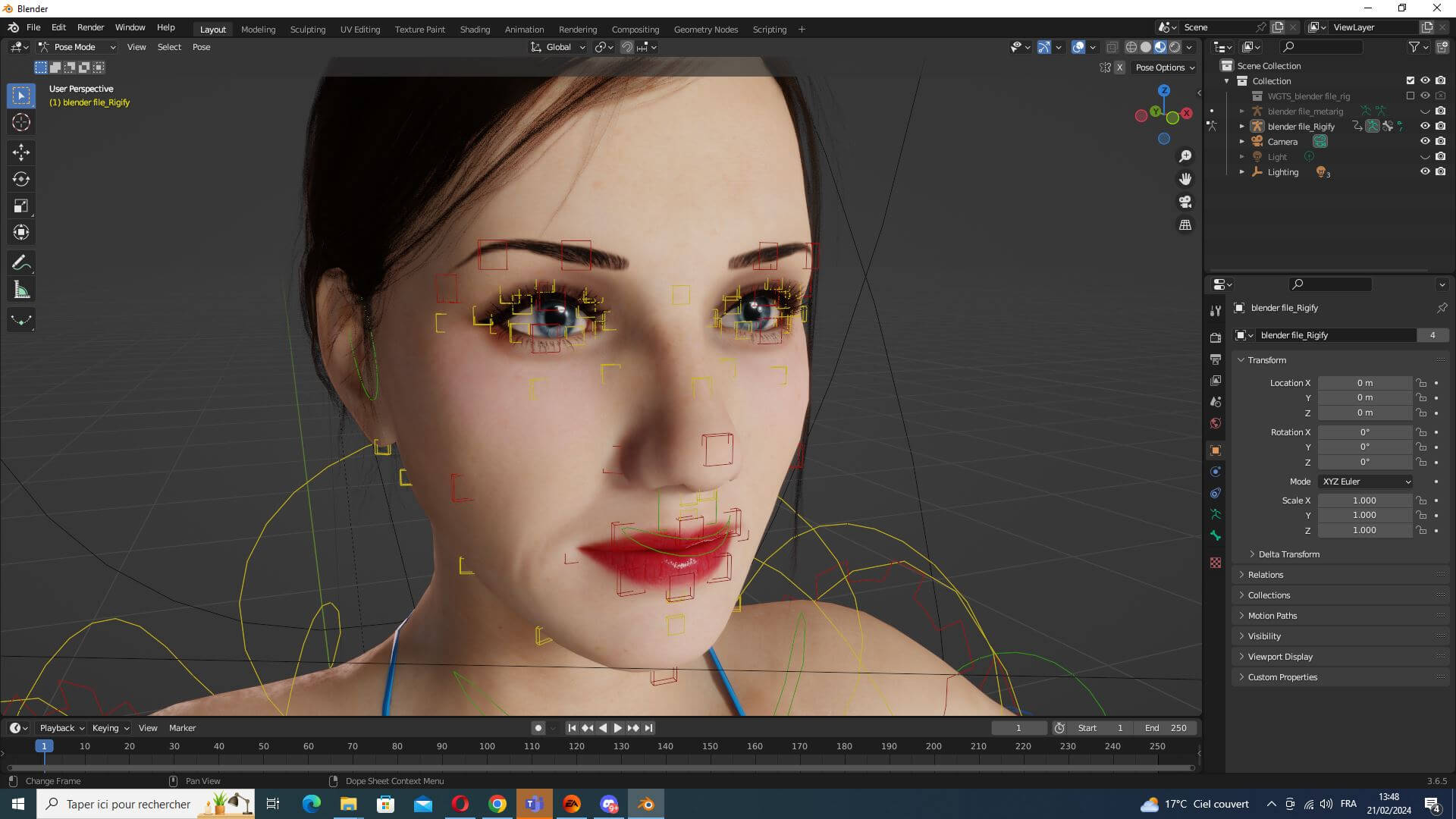 Farah - Middle Age Woman Free 3D Model by khaloui