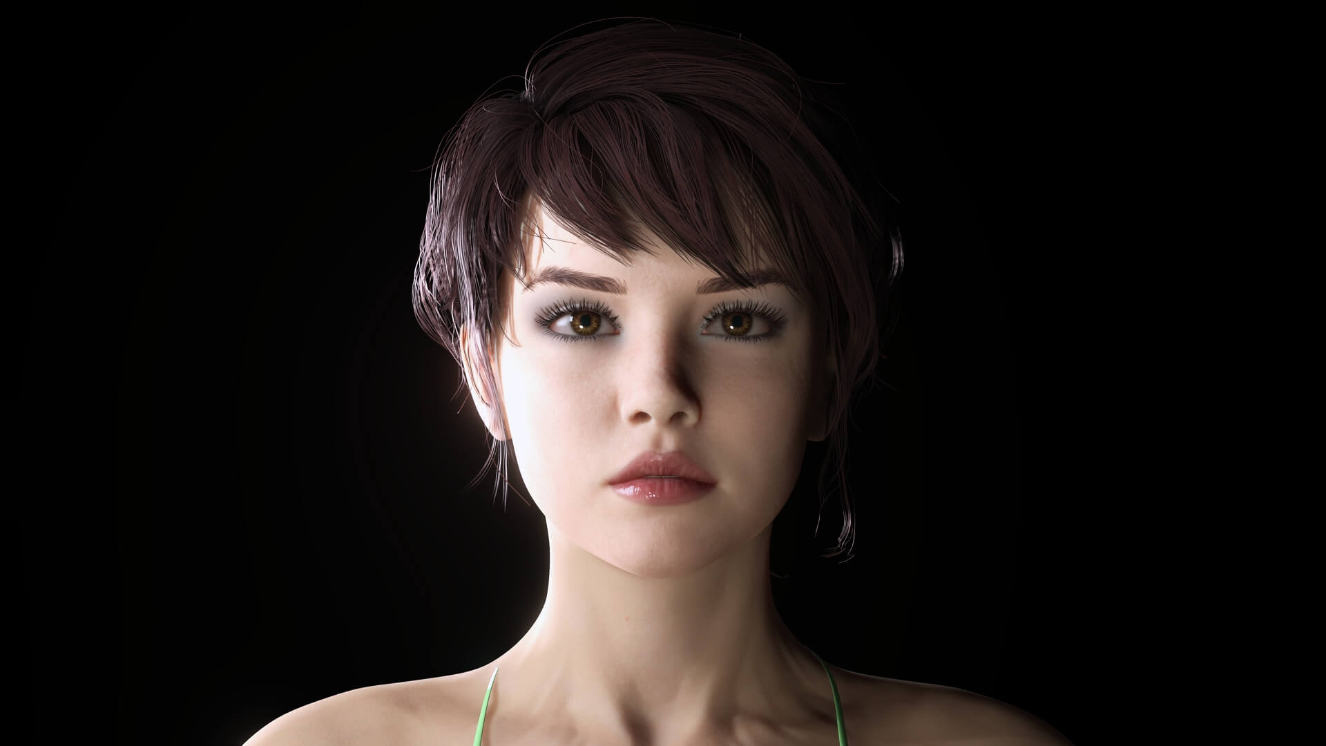 Nora - Girl in Bikini 3D Model by khaloui