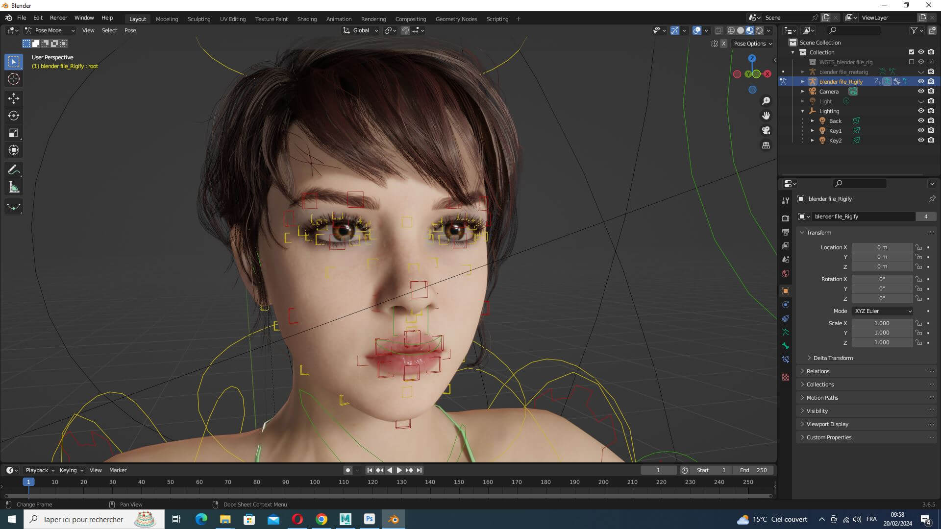Nora - Girl in Bikini 3D Model by khaloui