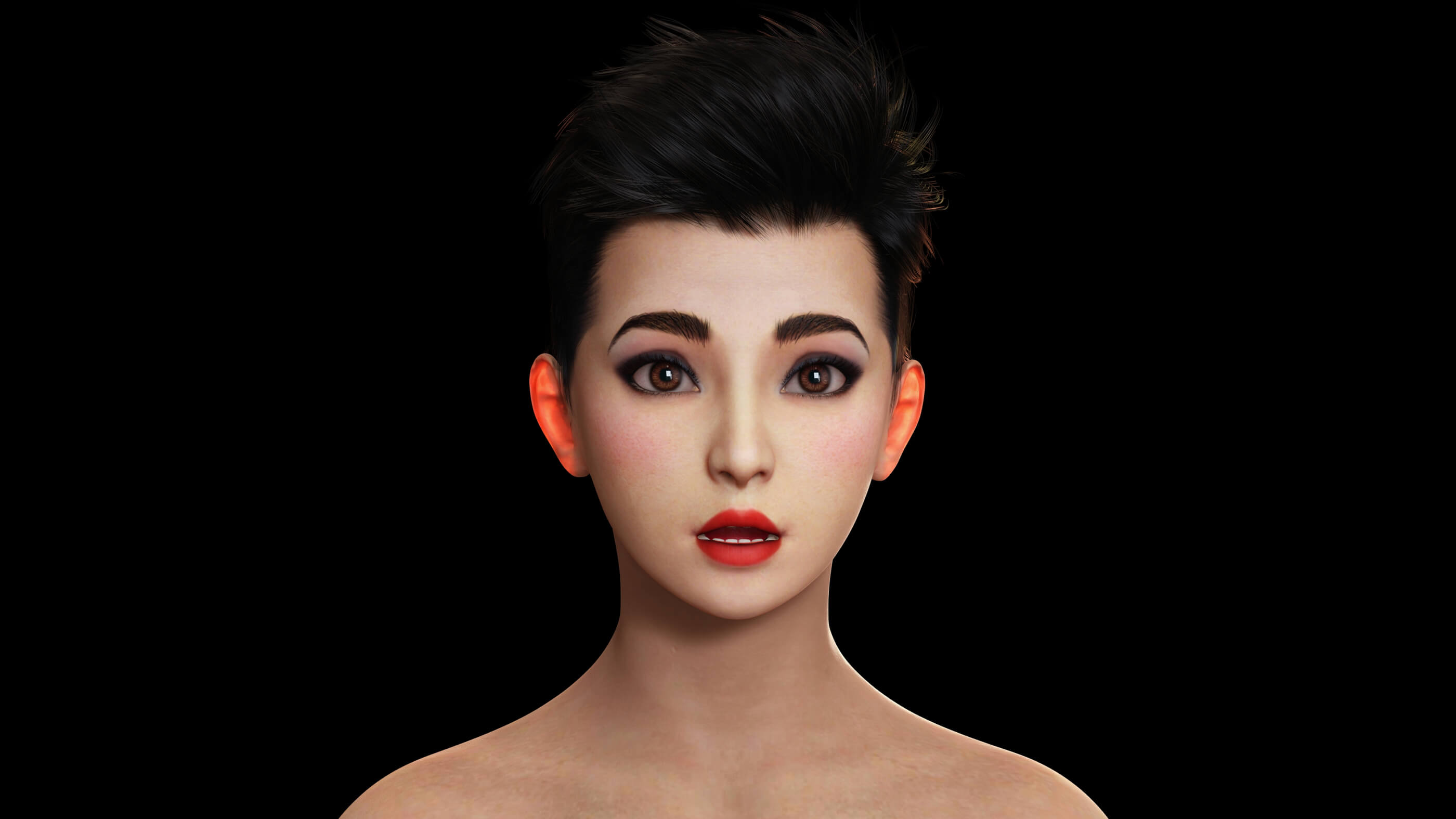 Pixie Casual Girl - 3D Model by khaloui