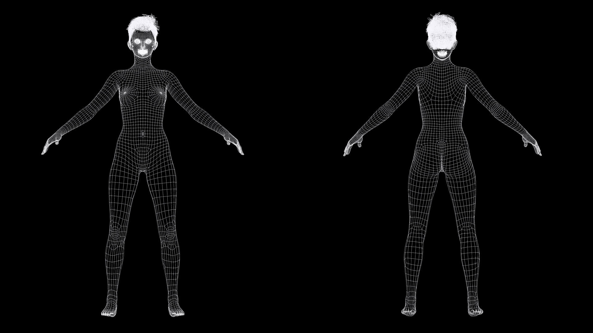 Pixie Casual Girl - 3D Model by khaloui
