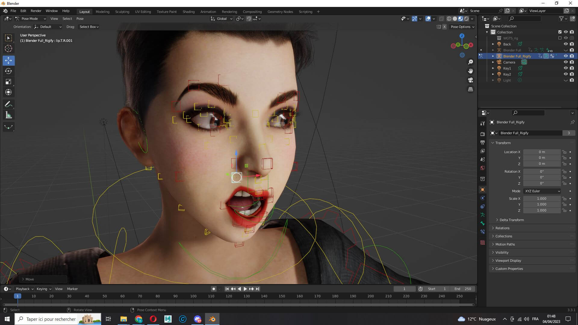 Pixie Casual Girl - 3D Model by khaloui