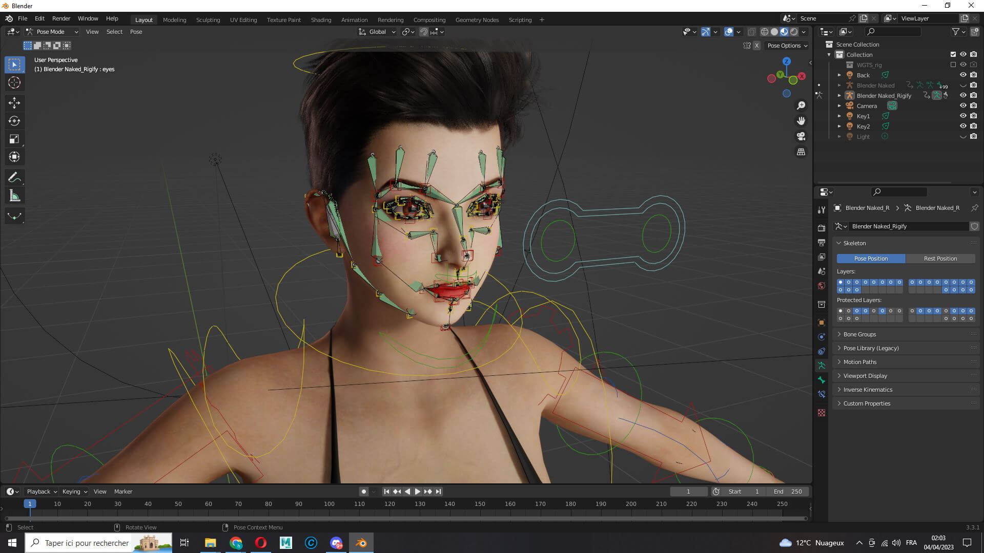 Pixie Casual Girl - 3D Model by khaloui