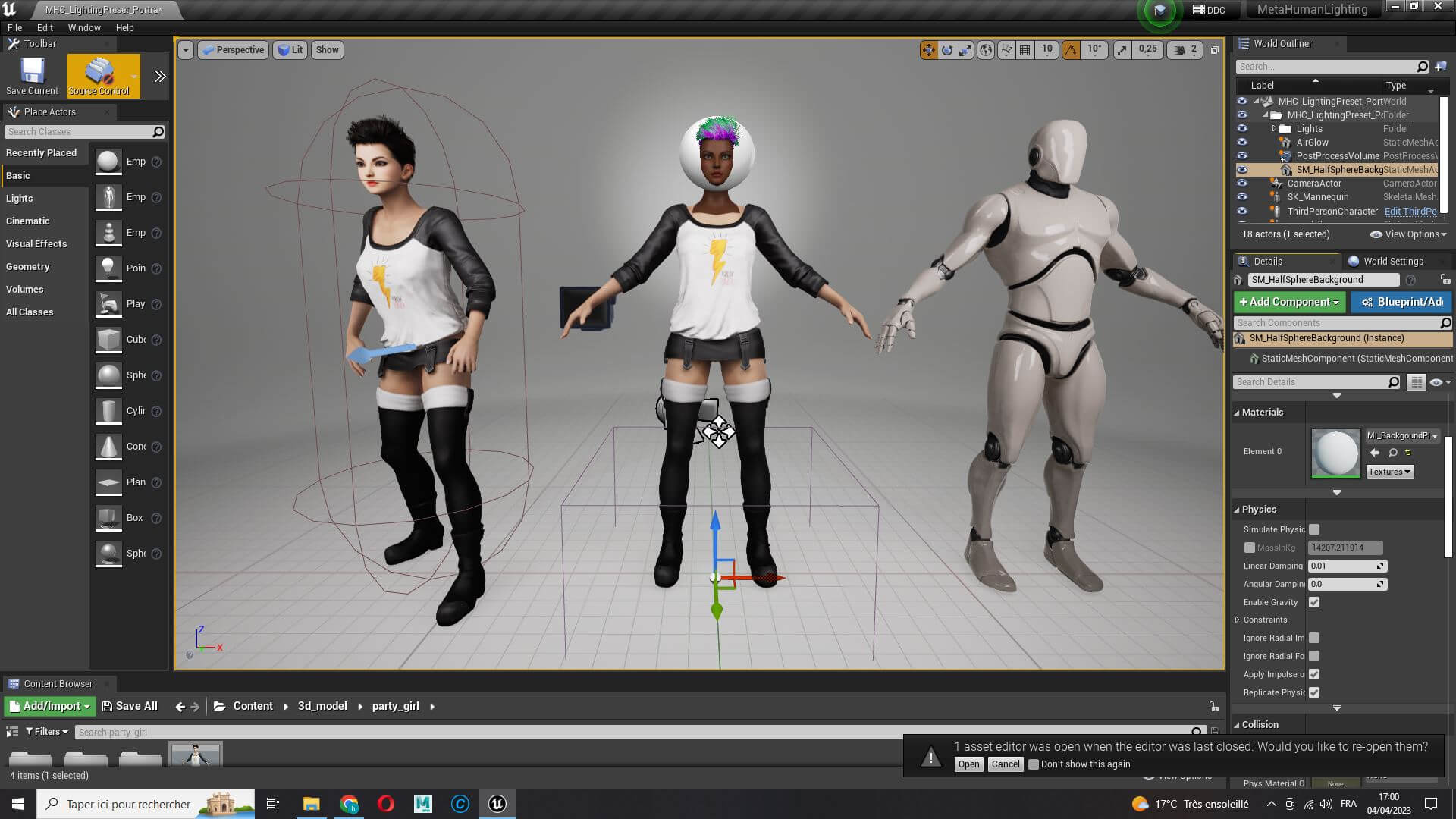 Pixie Casual Girl - 3D Model by khaloui