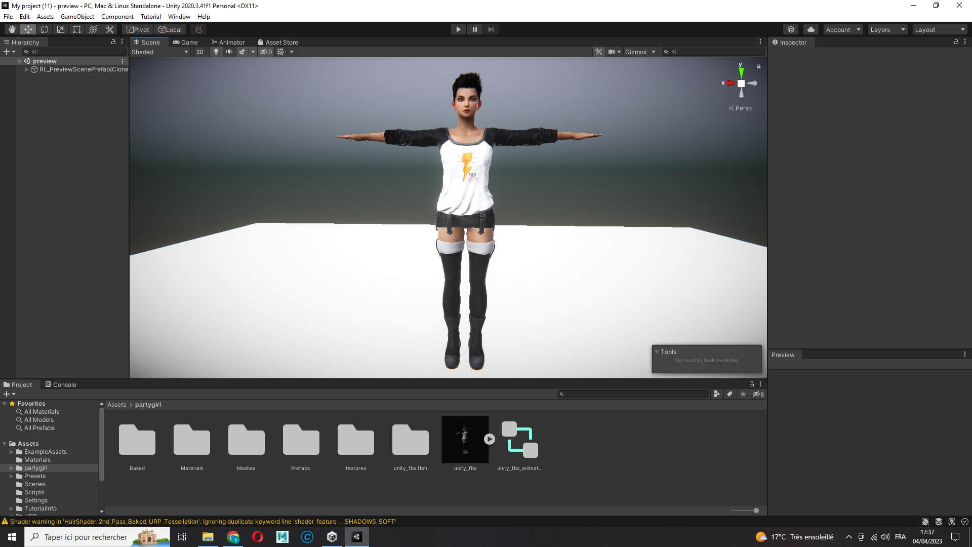 Pixie Casual Girl - 3D Model by khaloui