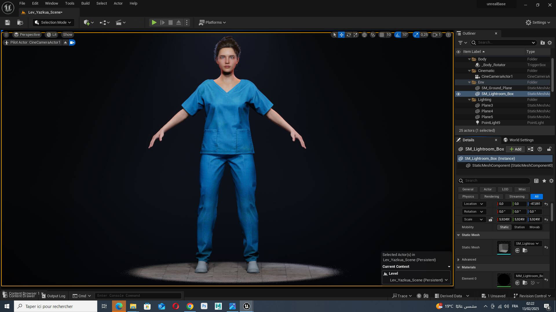 Professional Nurse in Scrubs Realistic Rigged 3D Model by khaloui
